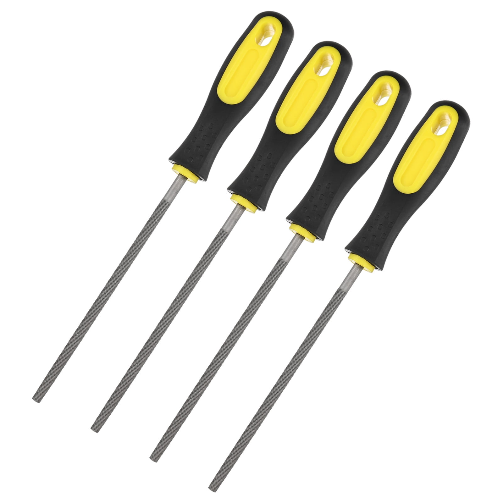 Uxcell 4-Pack Round Metal File 6 Inch, High Carbon Steel File Hand W ...