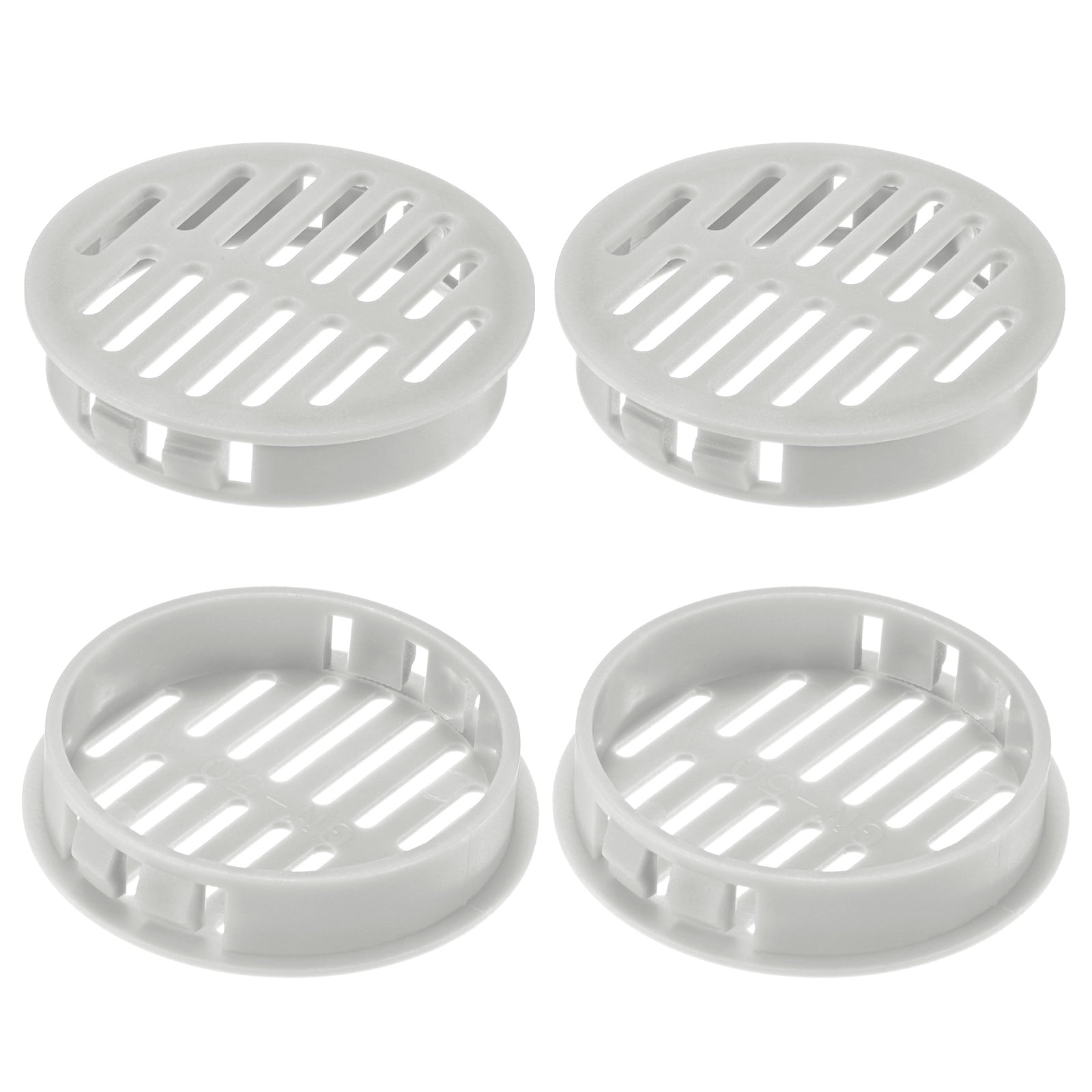 Uxcell 4-Pack Round Soffit Vents, 50mm/2 Inch Plastic Air Vents Grille ...