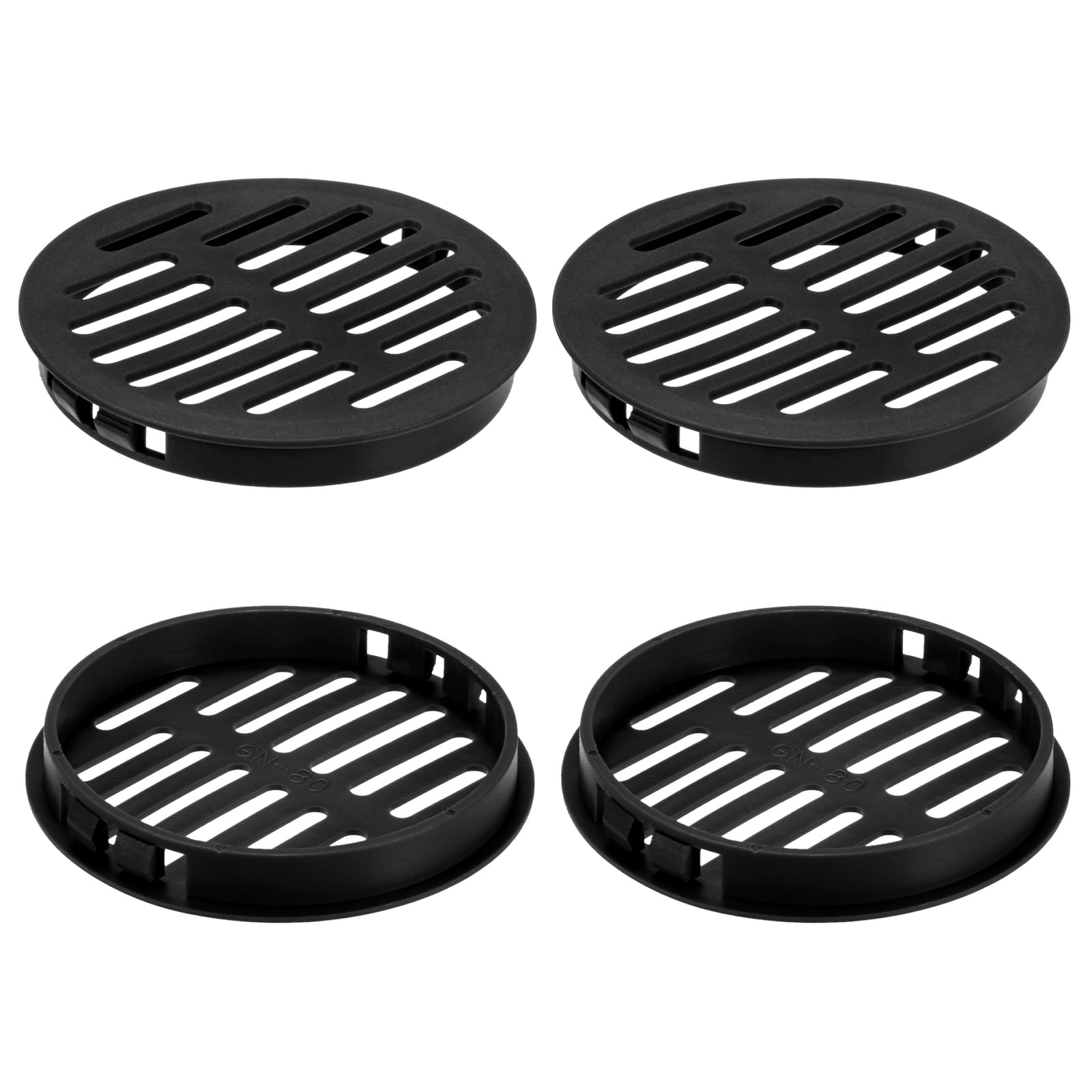Uxcell 4-Pack Round Soffit Vents, 80mm/3.1 Inch Plastic Air Vents ...