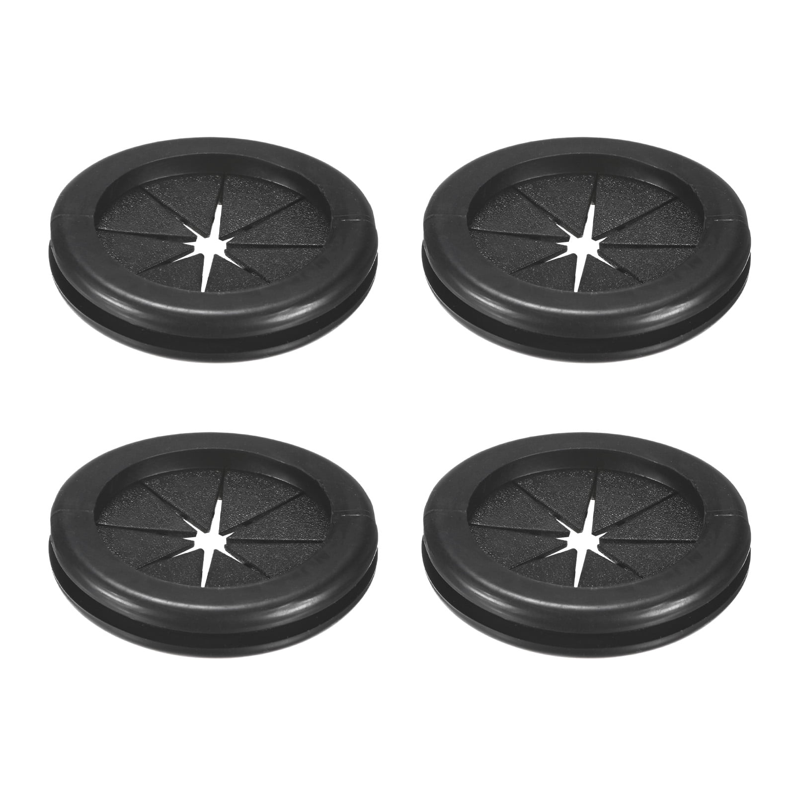 Uxcell 4-Pack Rubber Grommets for Wiring 40mm Petal-Shaped Desk Hole ...