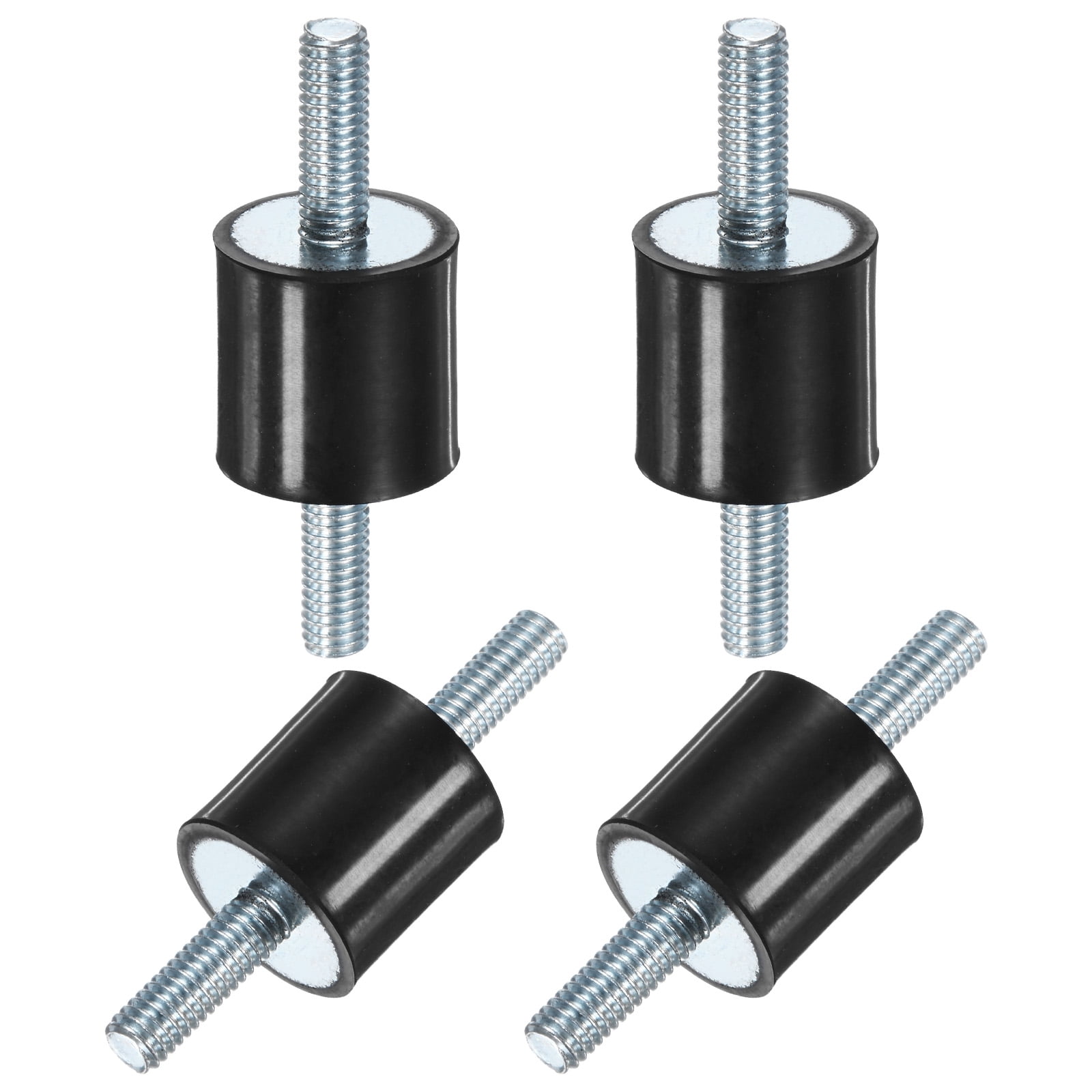 Uxcell 4-Pack Rubber Mounts with M6 x 18mm Double Studs Male ...
