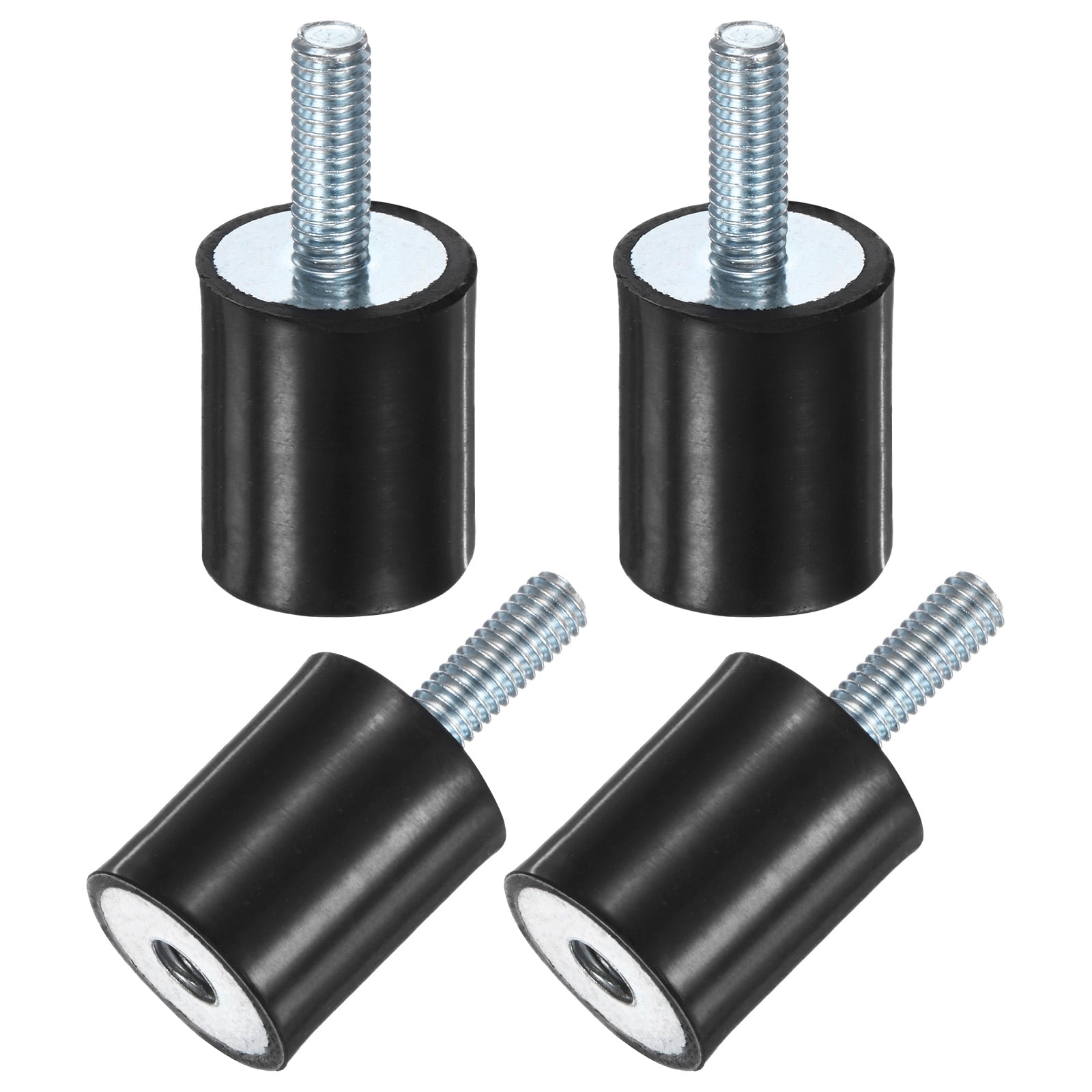 Uxcell 4-Pack Rubber Mounts with M6 x 18mm Studs Male/Female ...