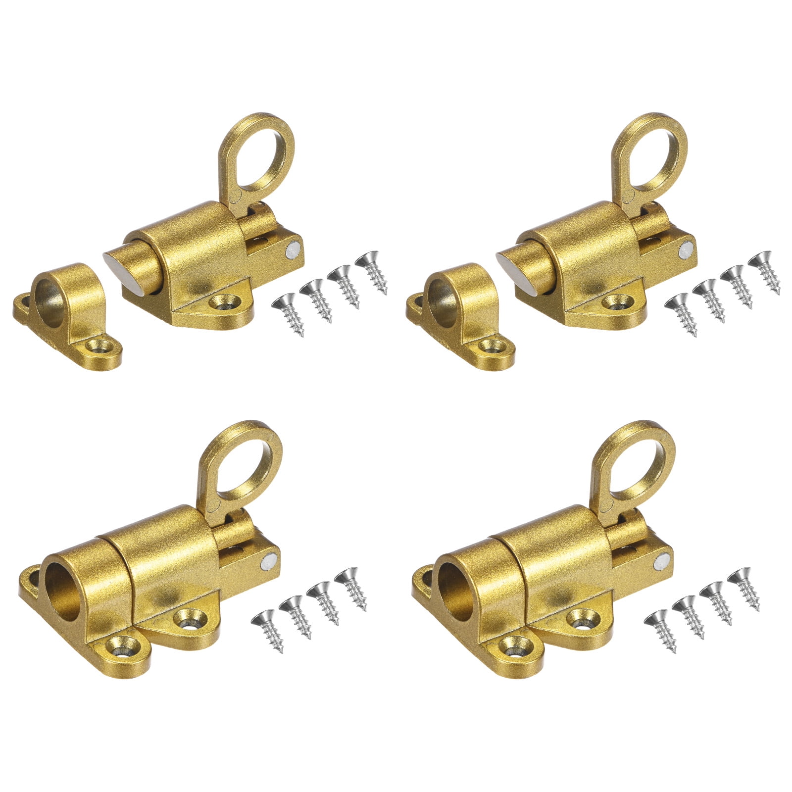 Uxcell 4-Pack Self-Closing Latch Aluminum Alloy Automatic Window ...