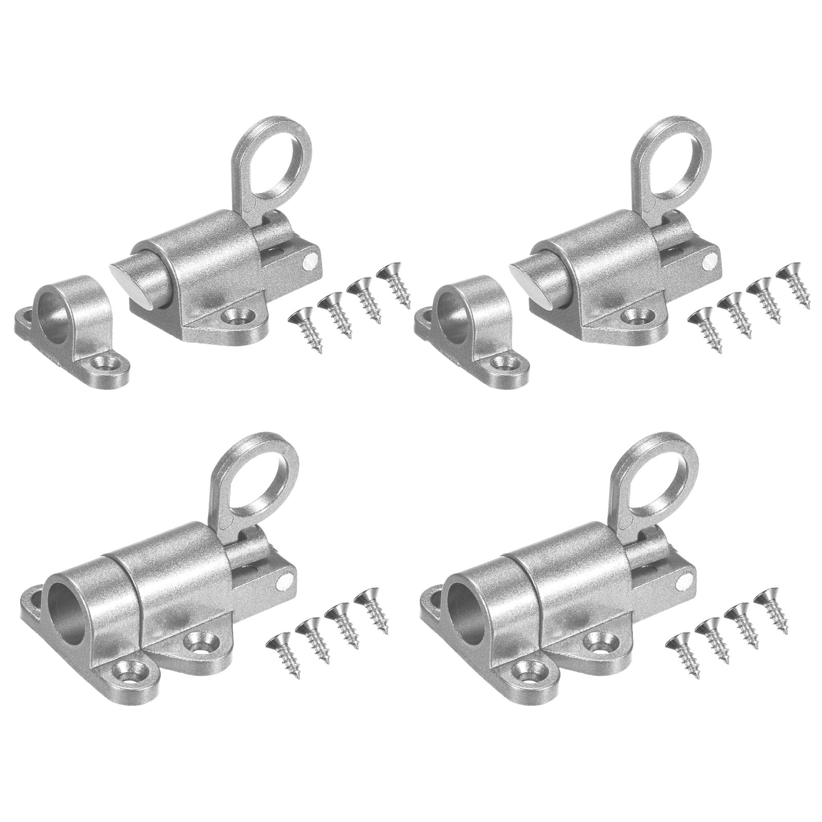 Uxcell 4-Pack Self-Closing Latch Aluminum Alloy Automatic Window ...