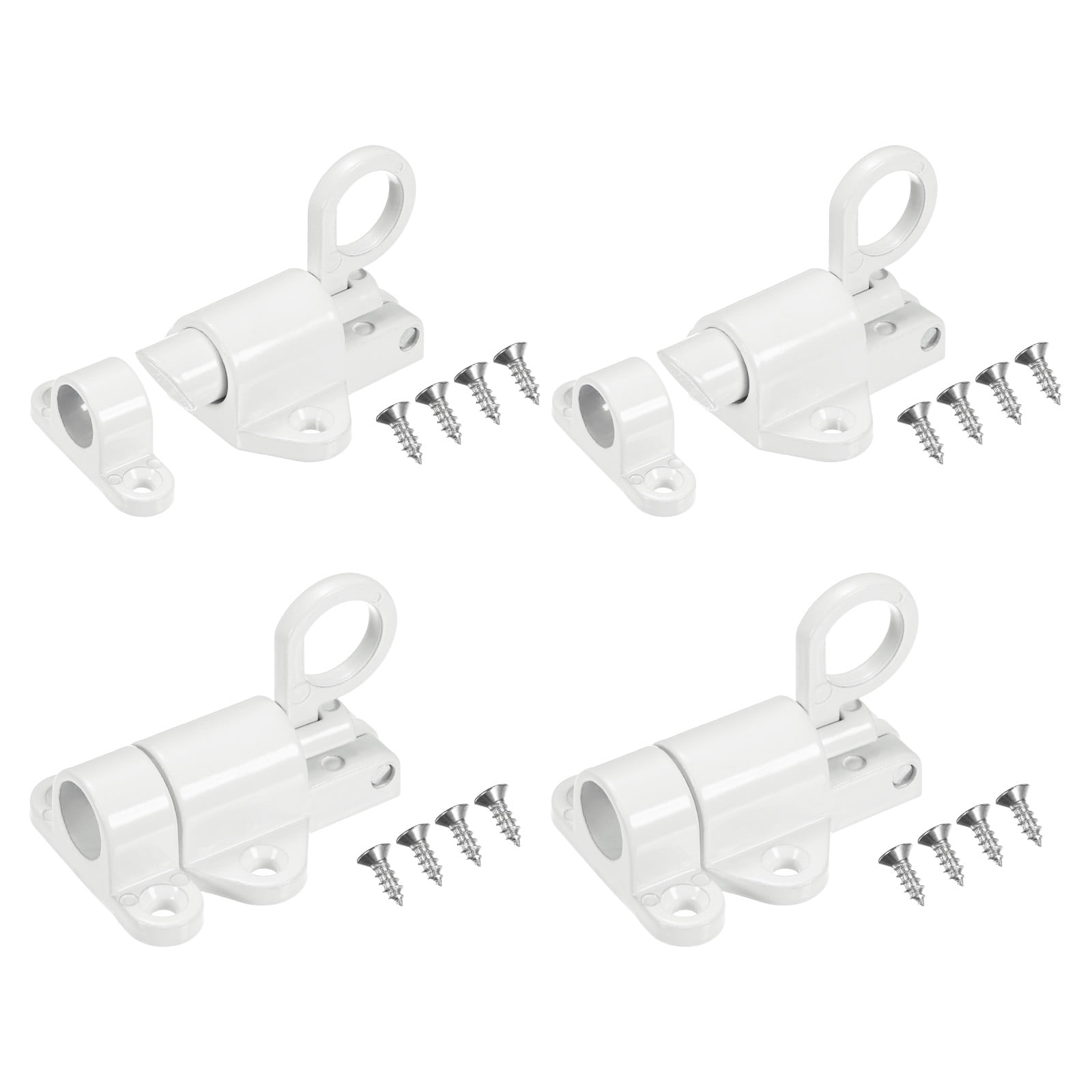 Uxcell 4-Pack Self-Closing Latch Aluminum Alloy Automatic Window ...