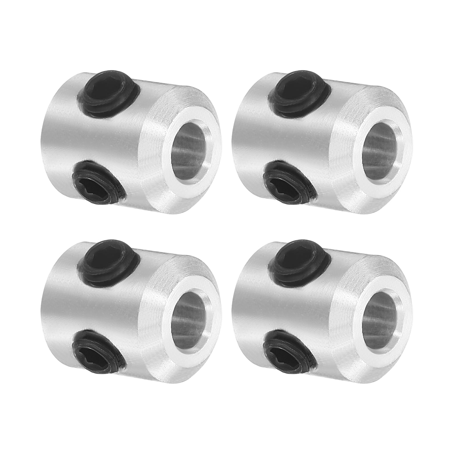 Uxcell 4 Pack Set-Screw Collars 3mm Bore, Aluminum Alloy Shaft Collars ...