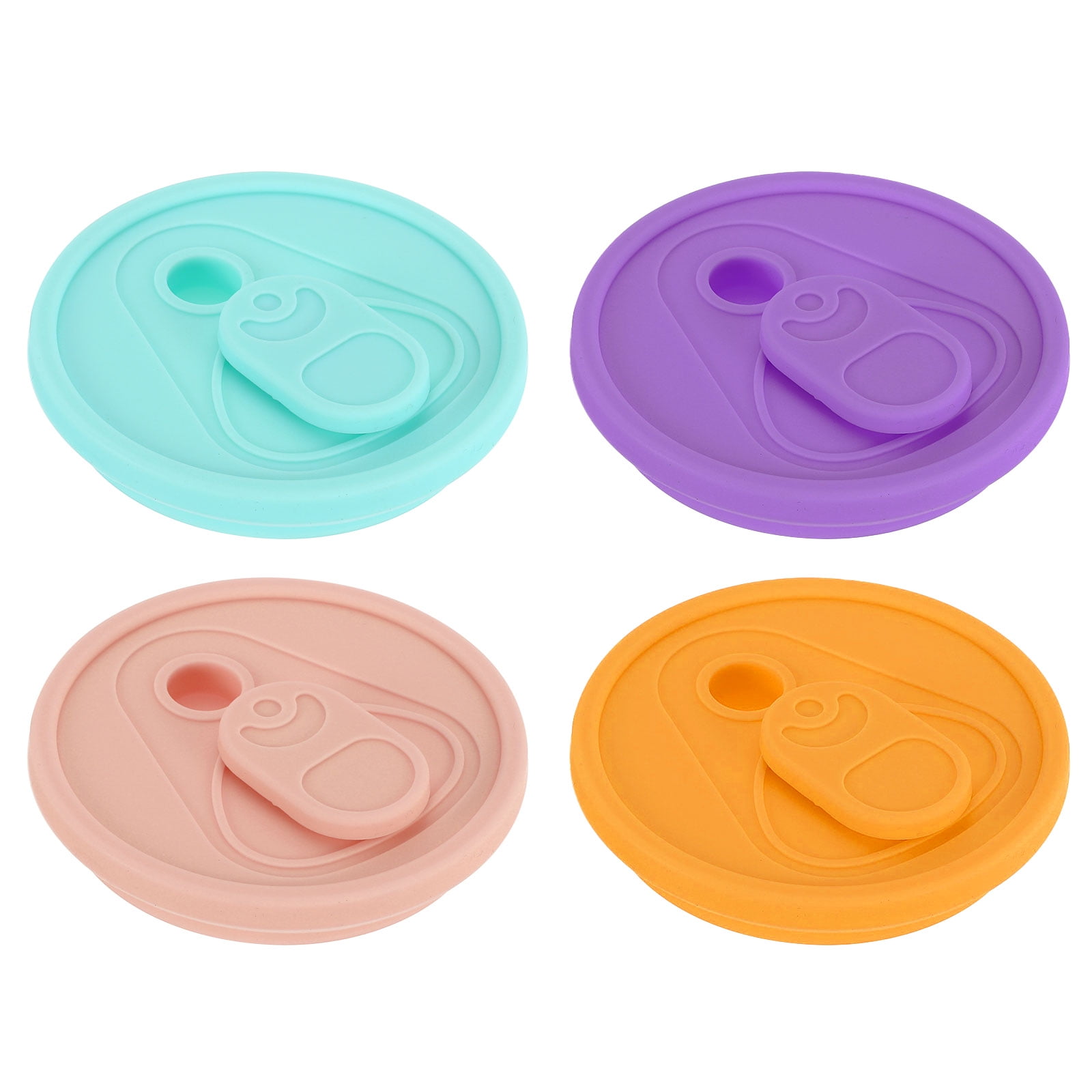 Uxcell 4 Pack Silicone Lids for Glass Cups, 2.76 Inch Silicone Cup Lids ...