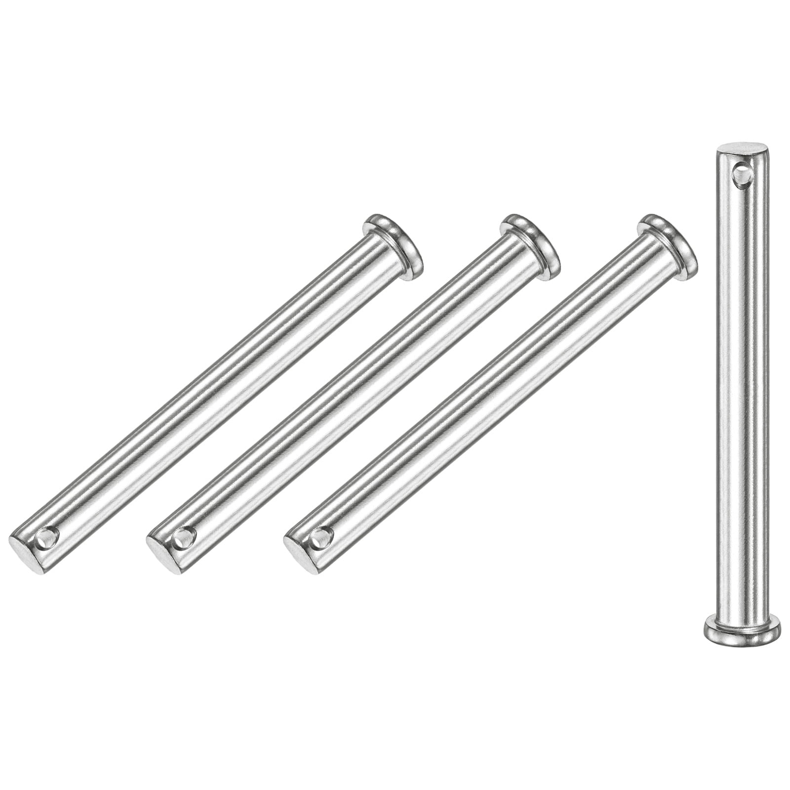 Uxcell 4-Pack Single Hole Clevis Pins, M10 x 110mm 304 Stainless Steel ...
