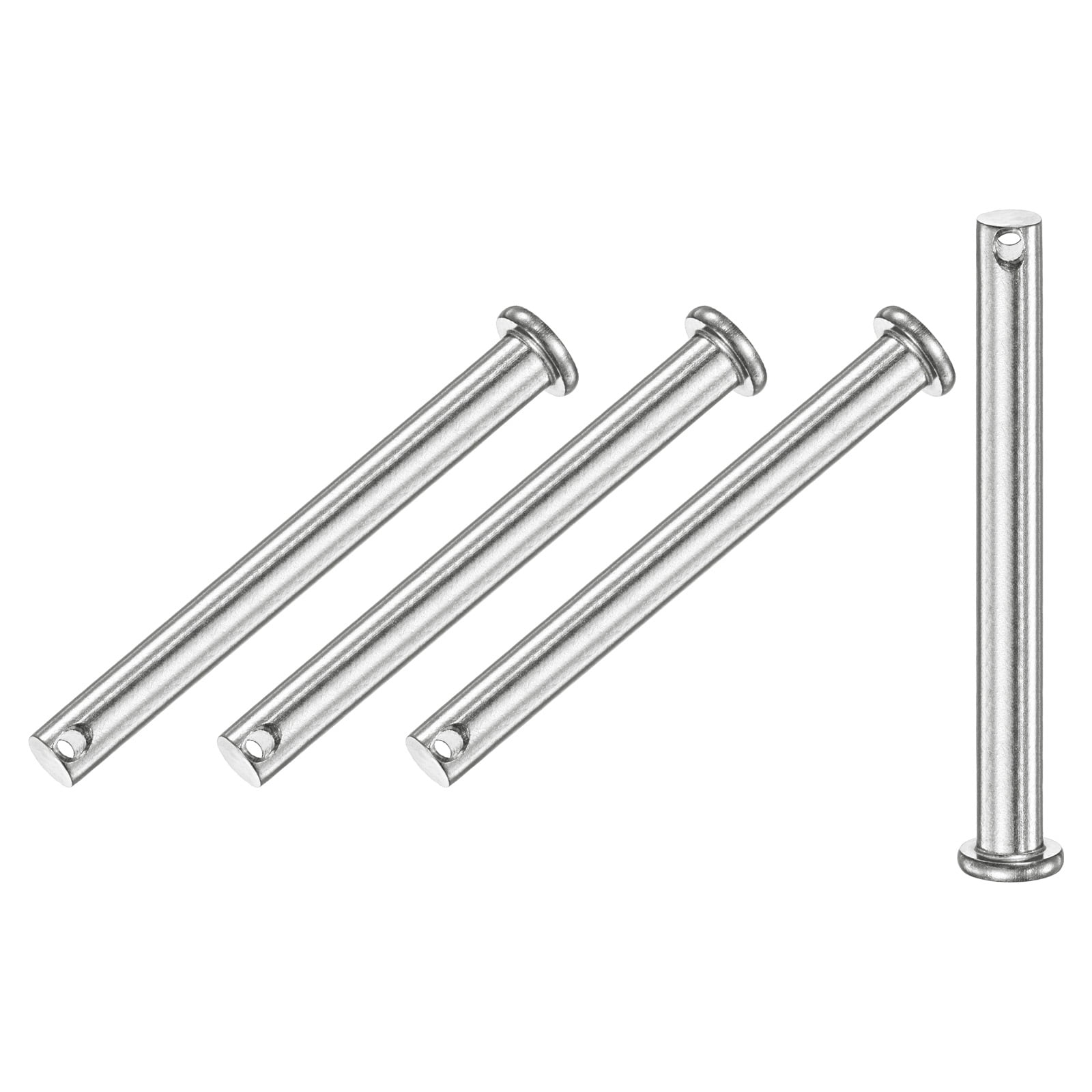 Uxcell 4-Pack Single Hole Clevis Pins, M8 x 90mm 304 Stainless Steel ...