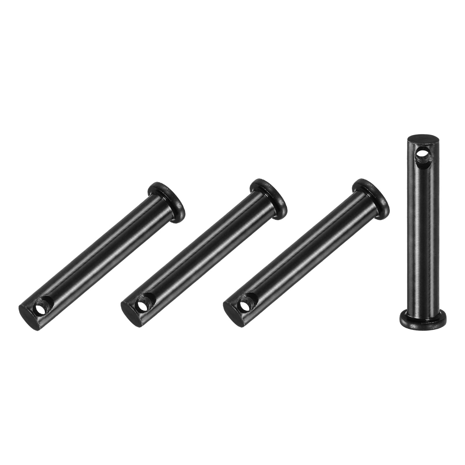 Uxcell 4-Pack Single Hole Clevis Pins, M8x45mm Carbon Steel Flat Head ...