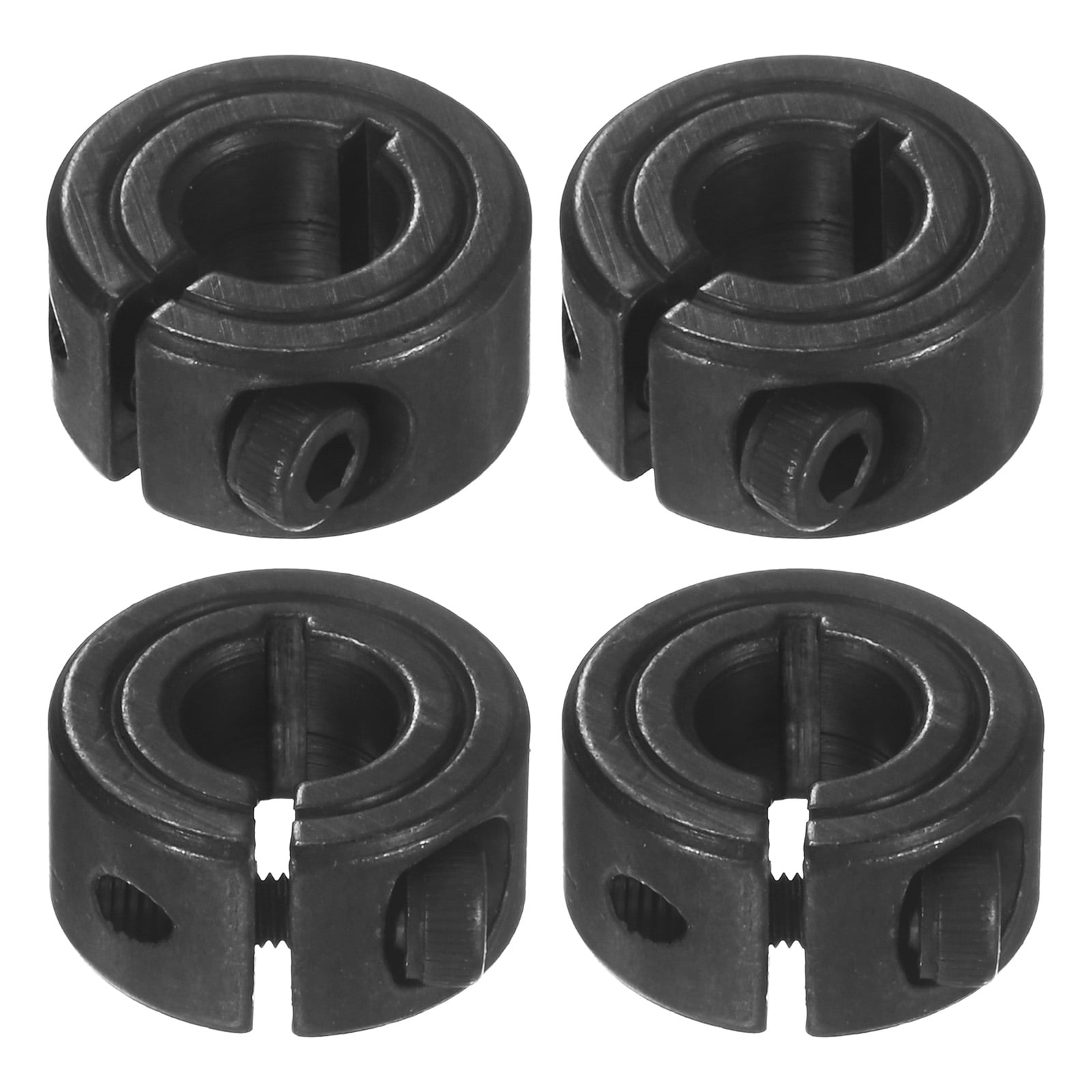 Uxcell 4-Pack Single Split Shaft Collar 8mm Bore 18mm OD, 9mm Thickness ...
