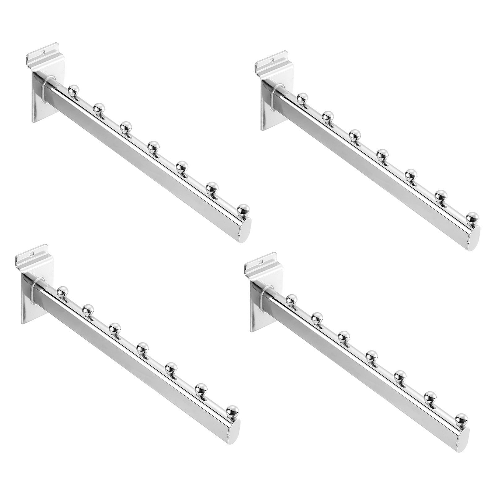 Uxcell 4 Pack Slat Wall Clothes Hangers, 12 Inch Ball Waterfall Slat ...