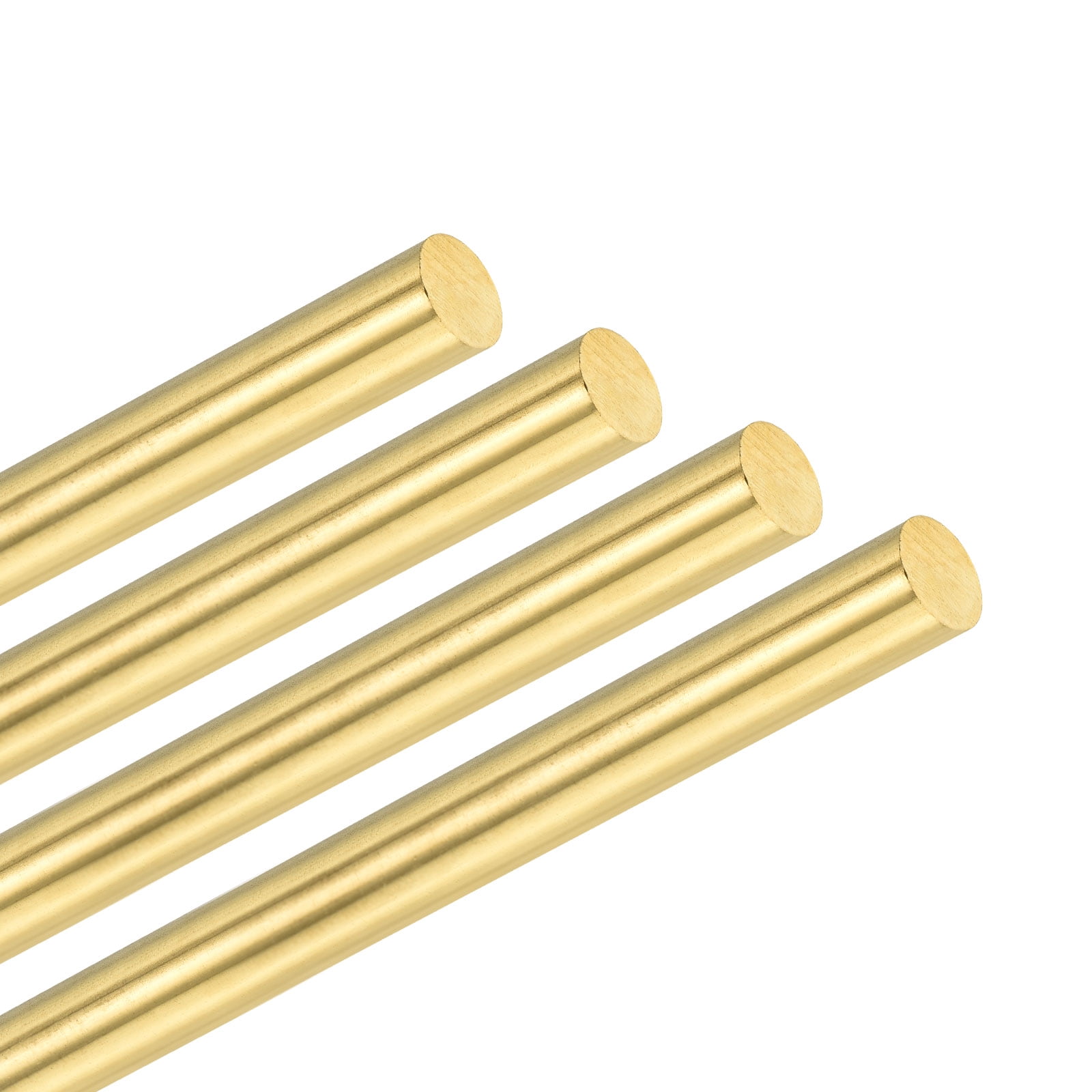 Uxcell 4-Pack Solid Brass Rod, 5x100mm Knife Handle Pins Material H59 Brass Round Stock for ...