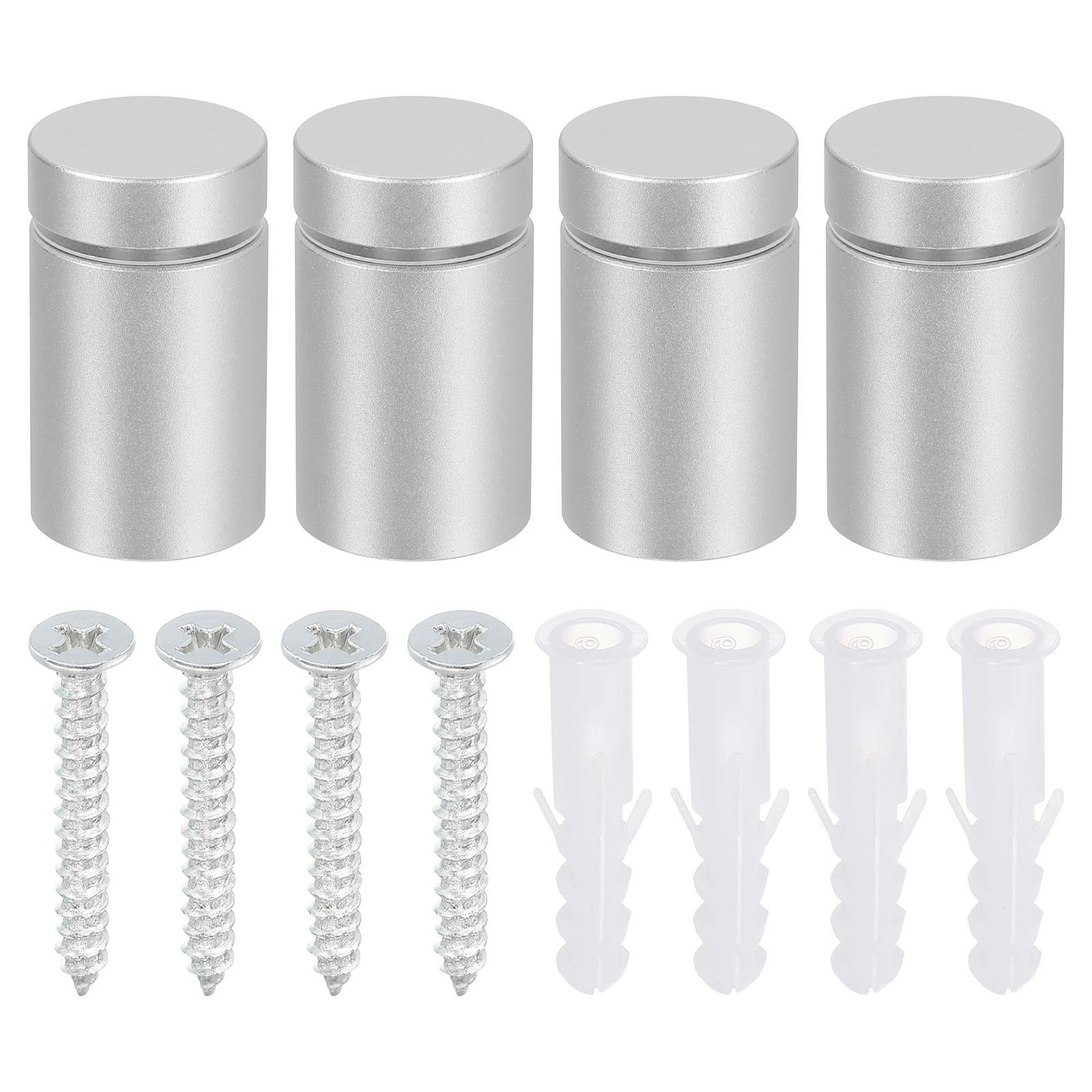 Uxcell 4 Pack Standoff Screws, 3/4" x 1.22" Aluminum Wall Standoff ...