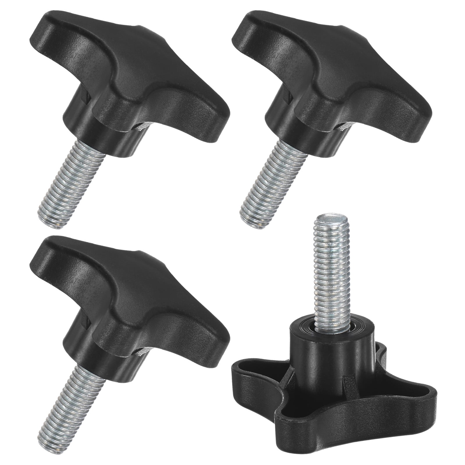 Uxcell 4-Pack Star Clamping Knobs, M10x30mm Hand Tightening Screws ...