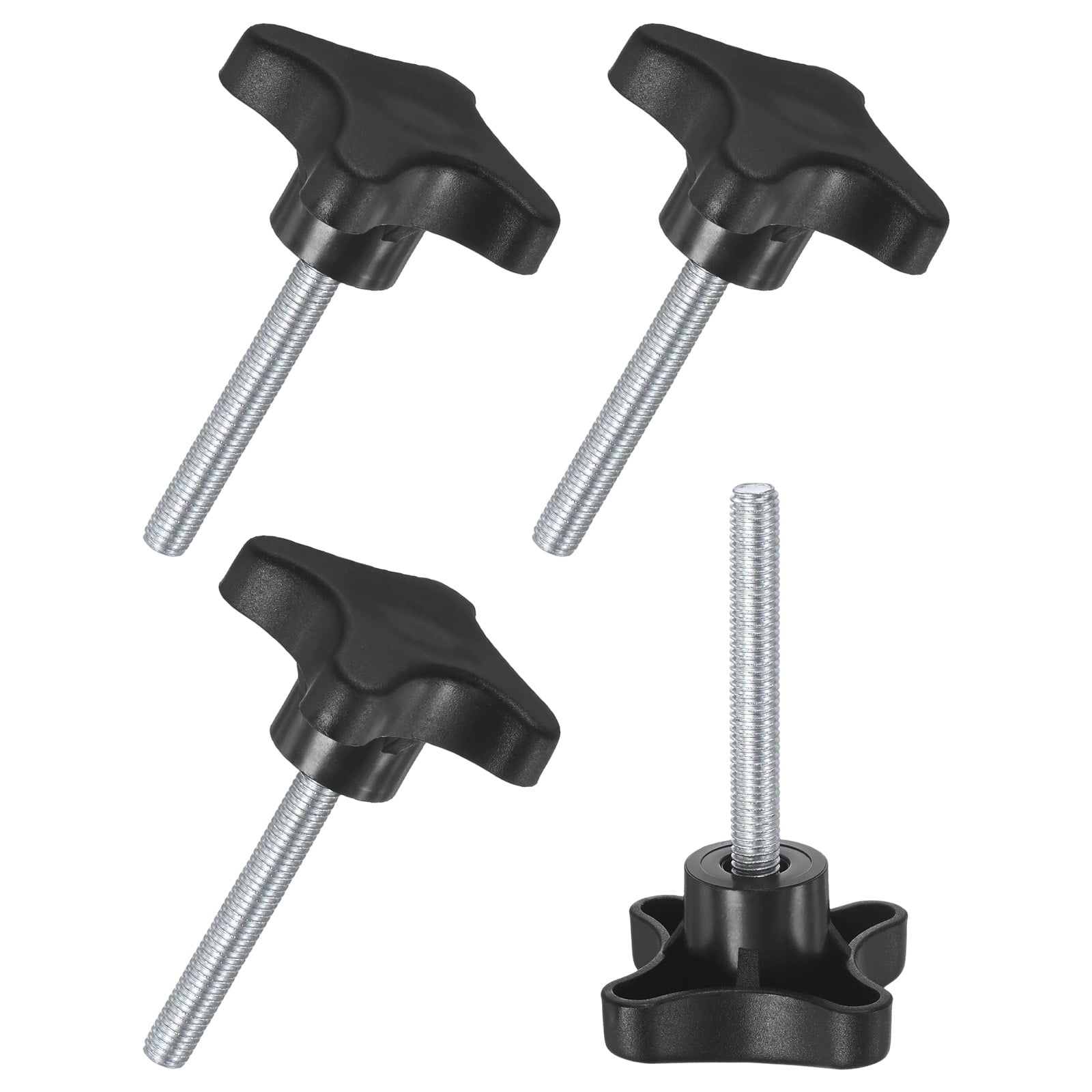 Uxcell 4-Pack Star Clamping Knobs, M8x60mm Hand Tightening Screws ...