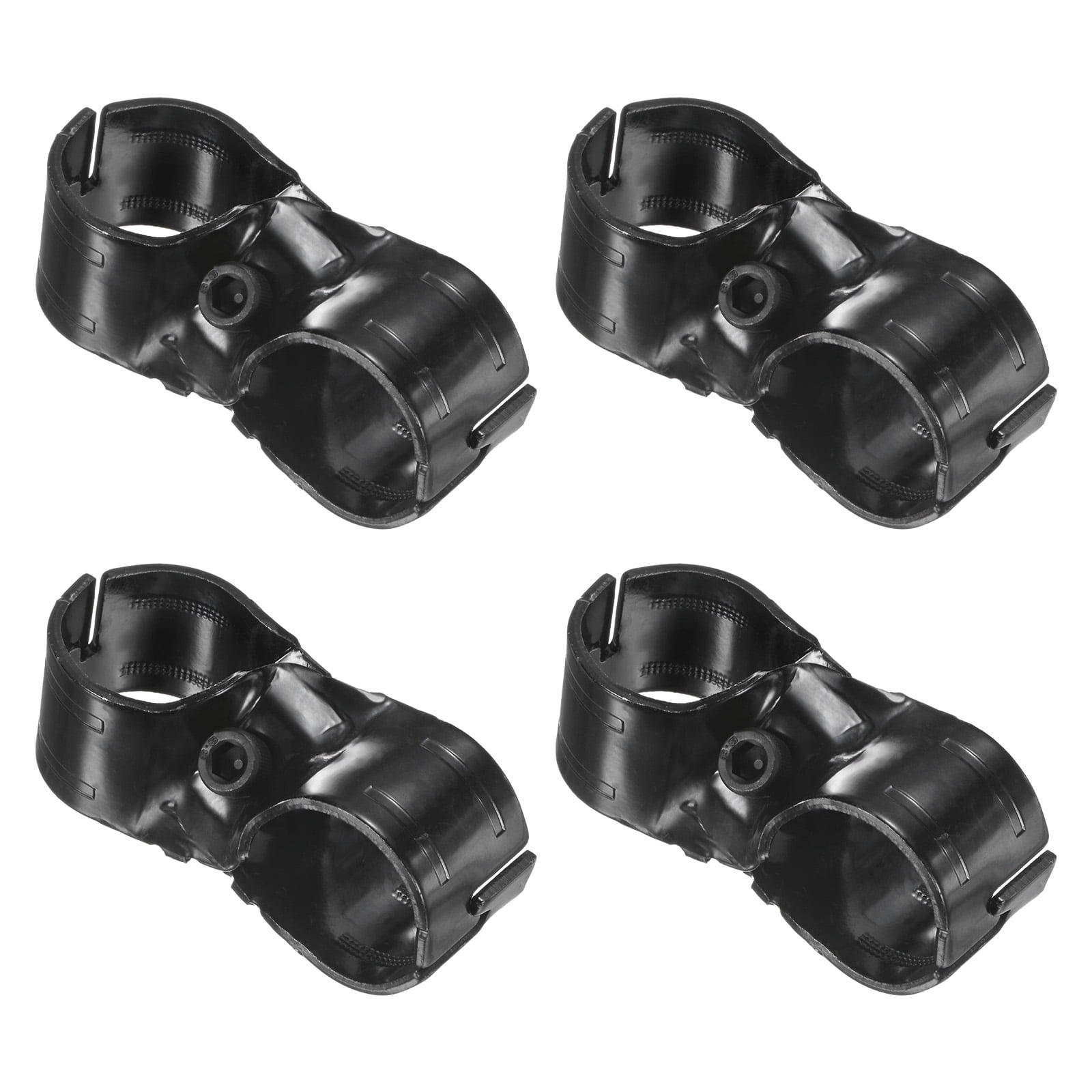 Uxcell 4-Pack Structural Pipe Connector, Cross Grid Pipe Clamps Steel ...