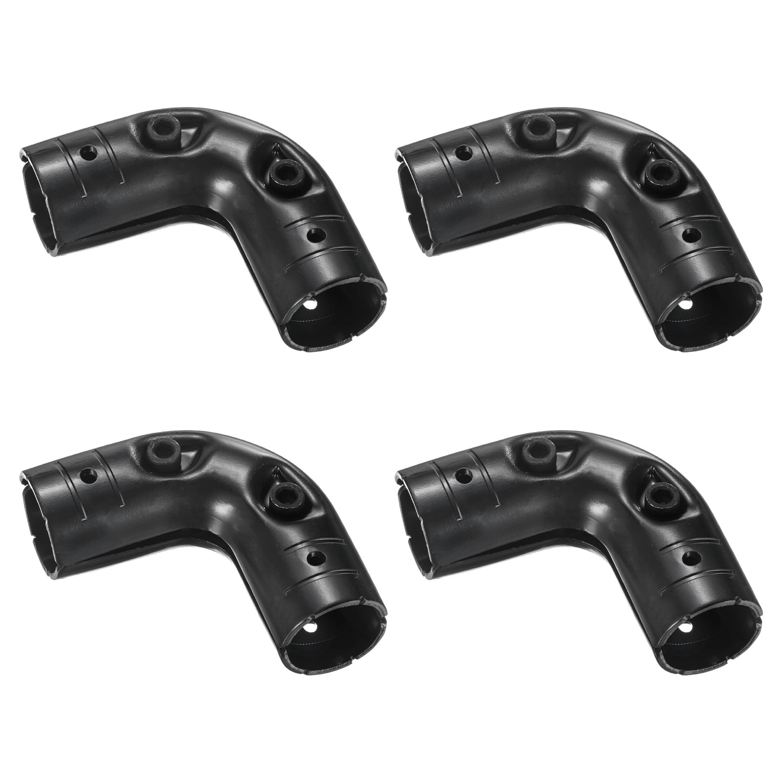 Uxcell 4-Pack Structural Pipe Connector, Elbow Connector Steel Pipe ...
