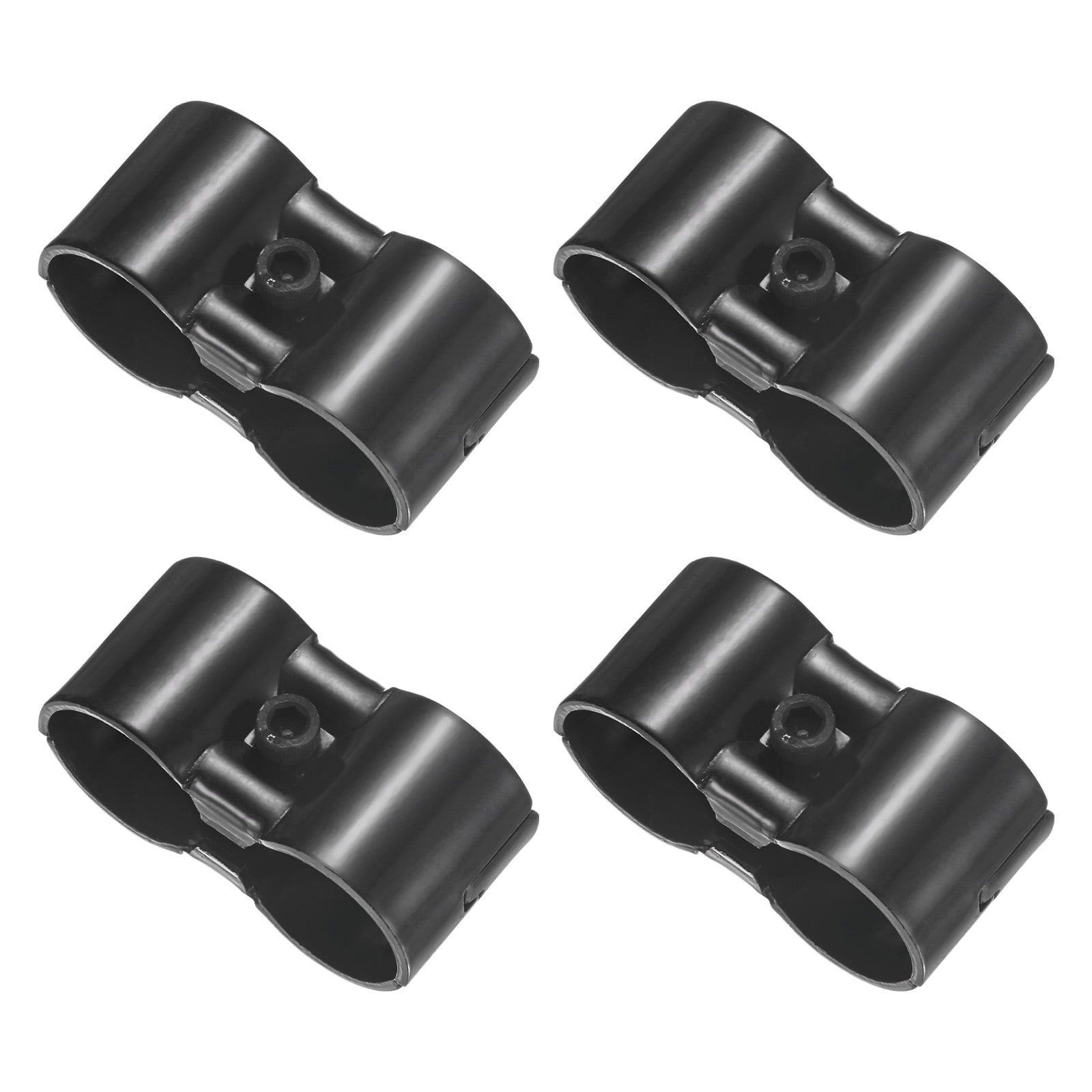 Uxcell 4-Pack Structural Pipe Connector, Parallel Pipe Connector Steel ...