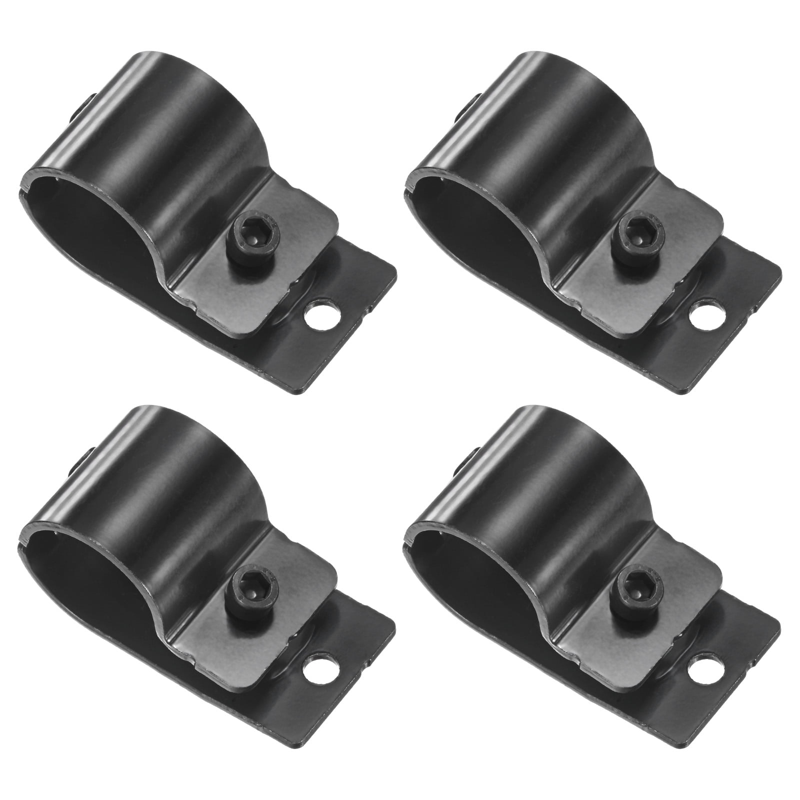 Uxcell 4-Pack Structural Pipe Connector, Pipe Fixing Clamps Steel Pipe ...