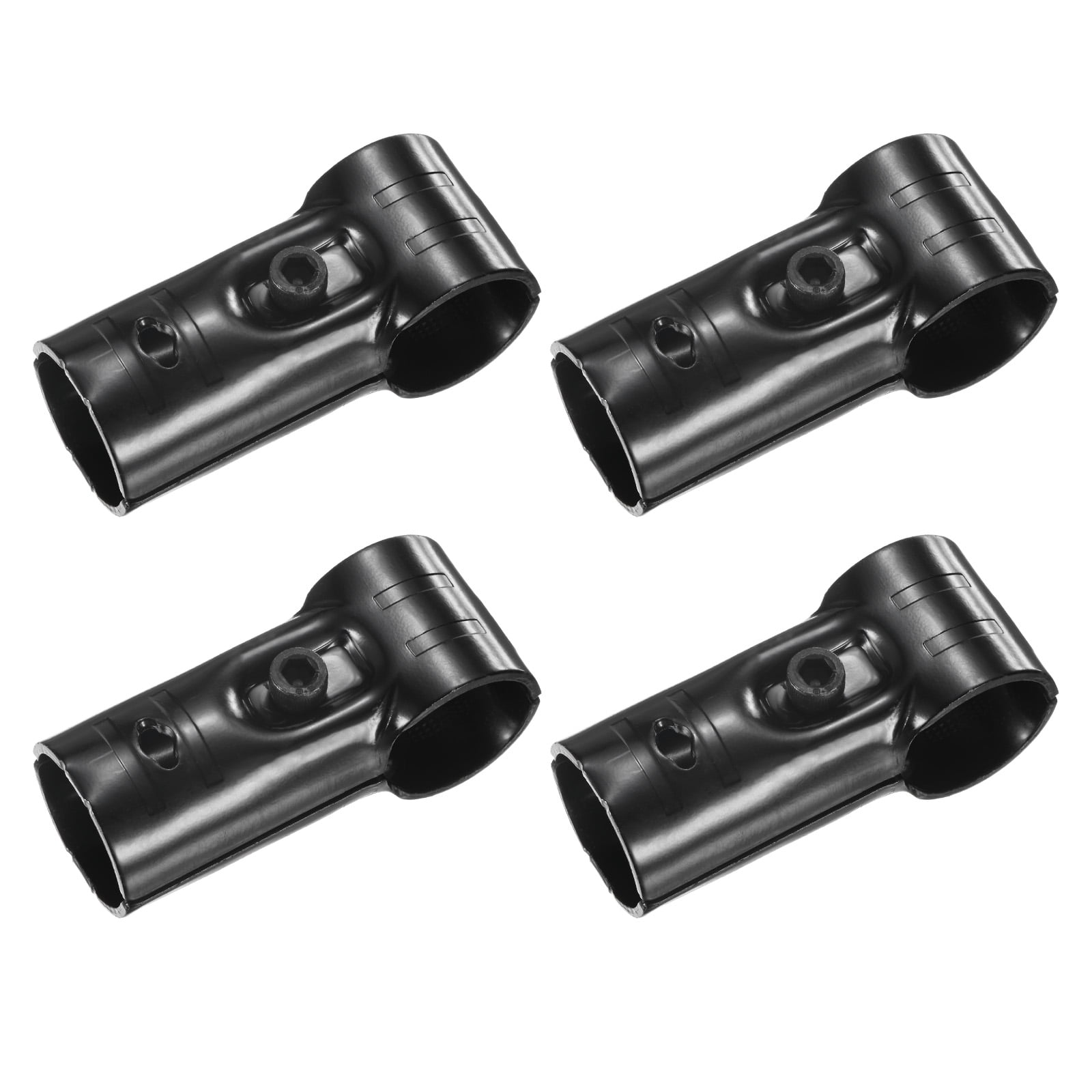 Uxcell 4-Pack Structural Pipe Connector, T Clamps Steel Pipe Connector ...