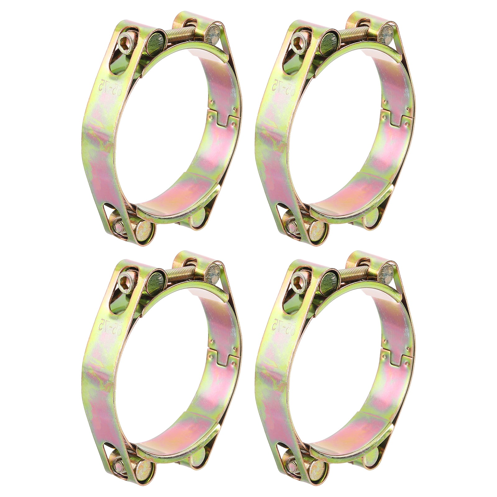 Uxcell 4 Pack T-Bolt Hose Clamp, 0.8" Heavy Duty Adjustable Tube Clamps ...