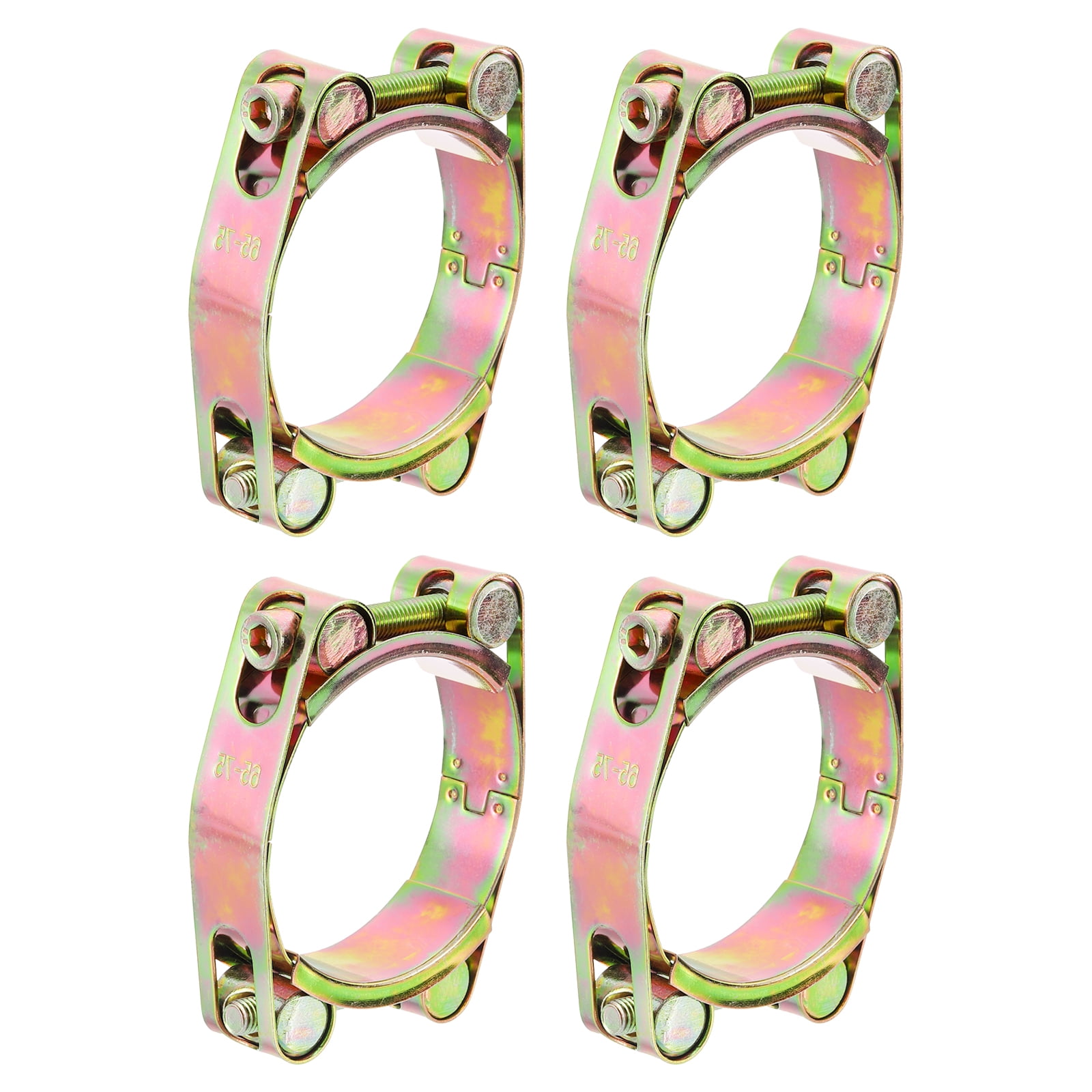 Uxcell 4 Pack T-Bolt Hose Clamp, 0.9" Heavy Duty Adjustable Tube Clamps ...