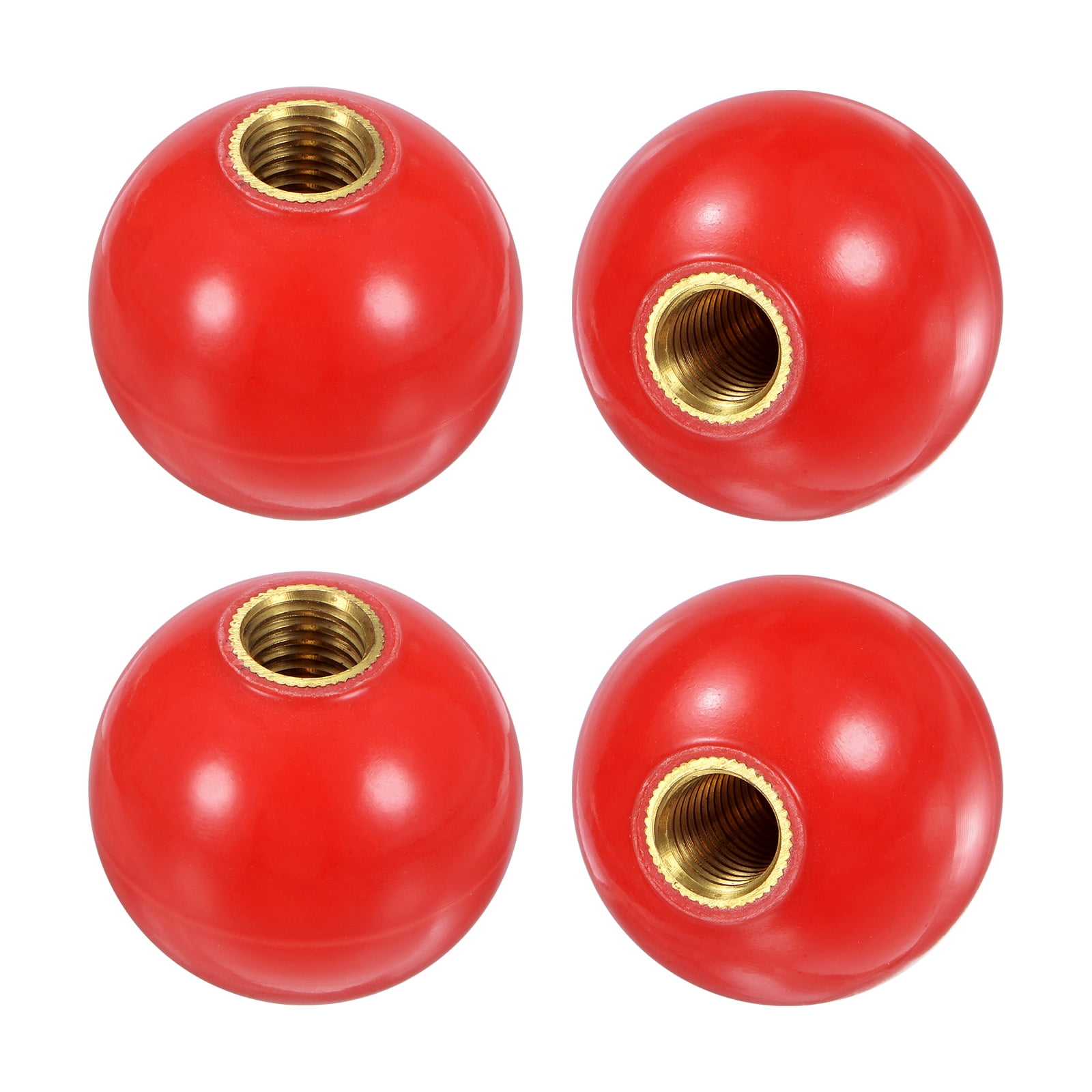 Uxcell 4-Pack Threaded Ball Knobs, M12 Female Thread 40mm Dia ...
