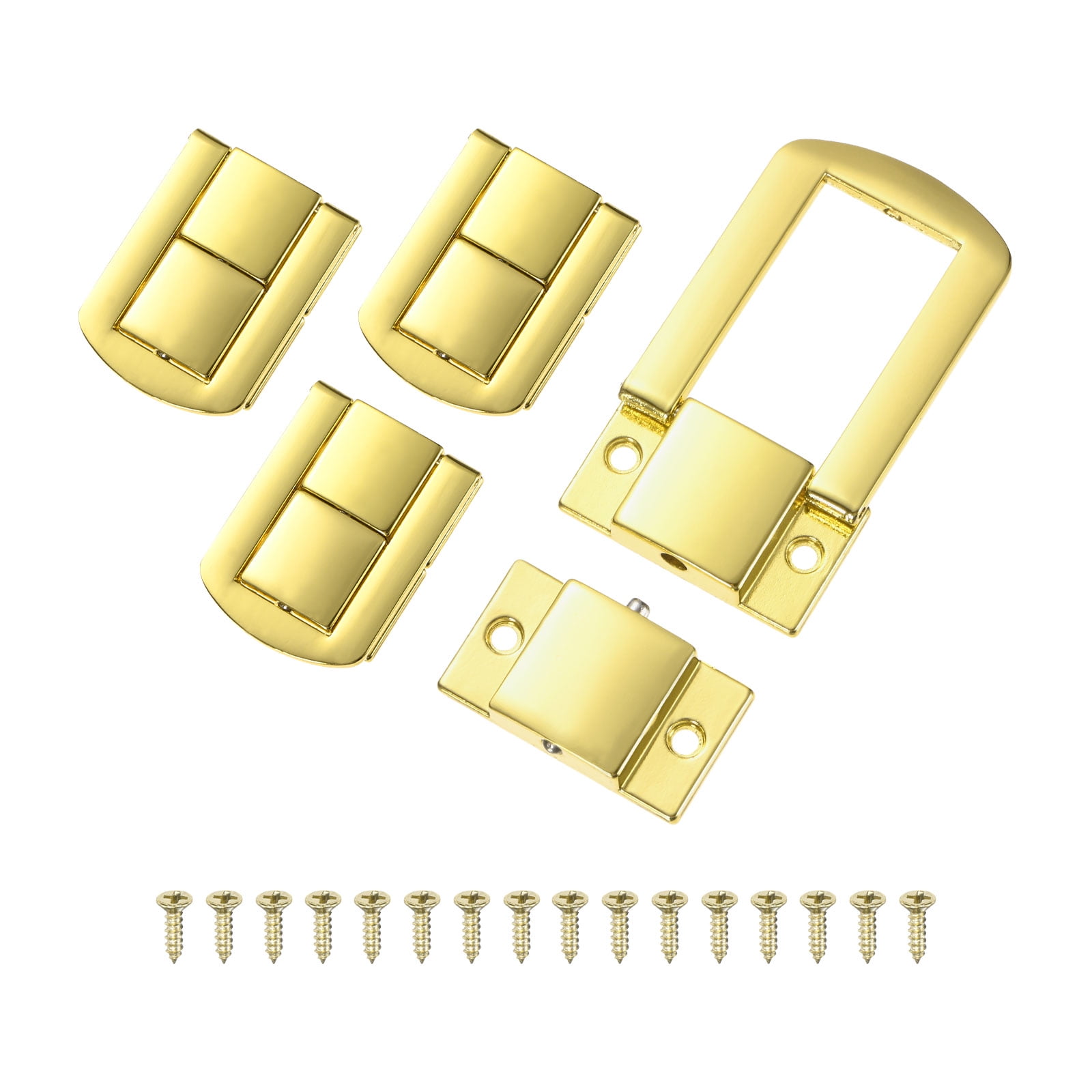 Uxcell 4-Pack Toggle Catch Latch Lock, 1.7 x 1.26 In Metal Hasp Latches ...