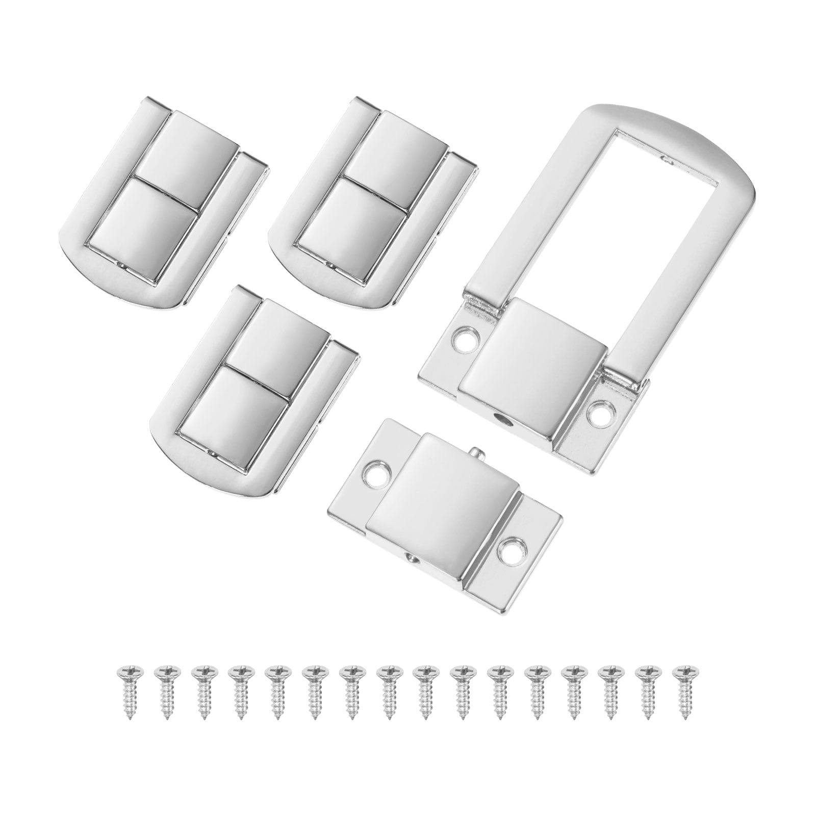 Uxcell 4-Pack Toggle Catch Latch Lock, 1.7 x 1.26 In Metal Hasp Latches ...