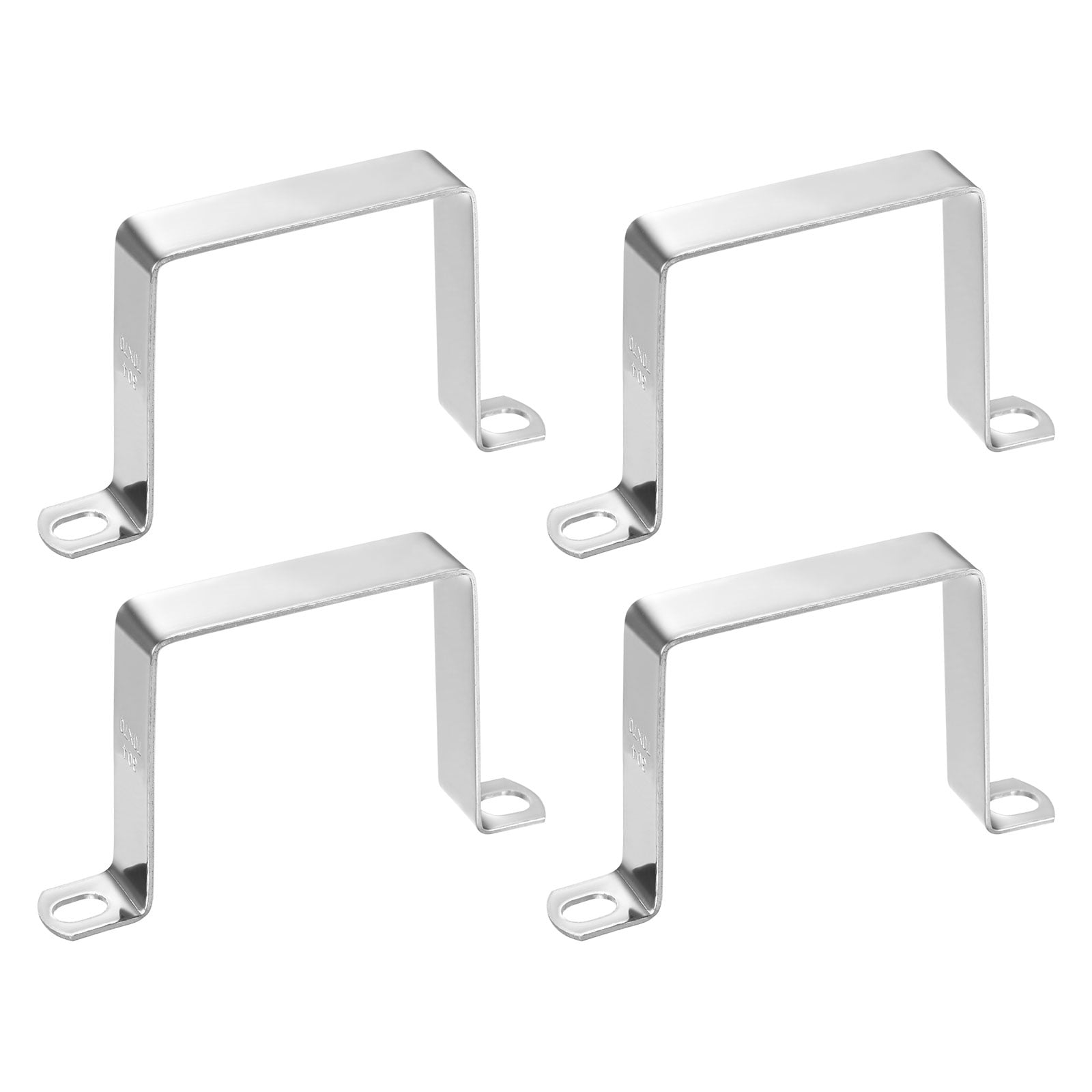 Uxcell 4-Pack U Shaped Connector Bracket, 70x70mm 304 Stainless Steel ...