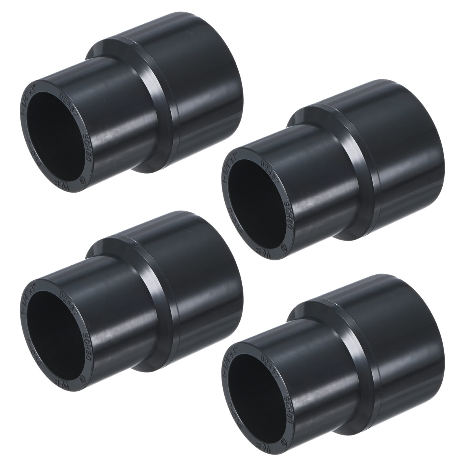 Uxcell 4-Pack UReducer Pipe Fitting, 1-1/4"*1" Reducing Coupling ...