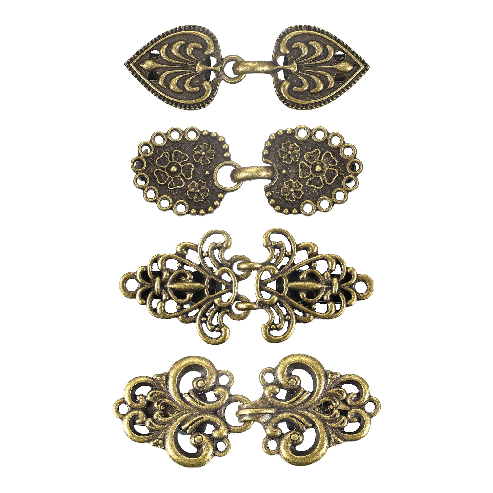 Uxcell 4 Pack Vintage Sweater Clips Cape Cloak Clasp Retro Cardigan ...