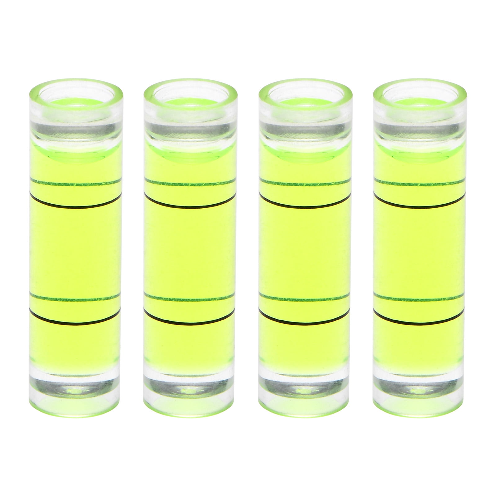 Uxcell 4 Packs Cylindrical Bubble Level 9.5x34mm Mini Bullseye Spirit ...