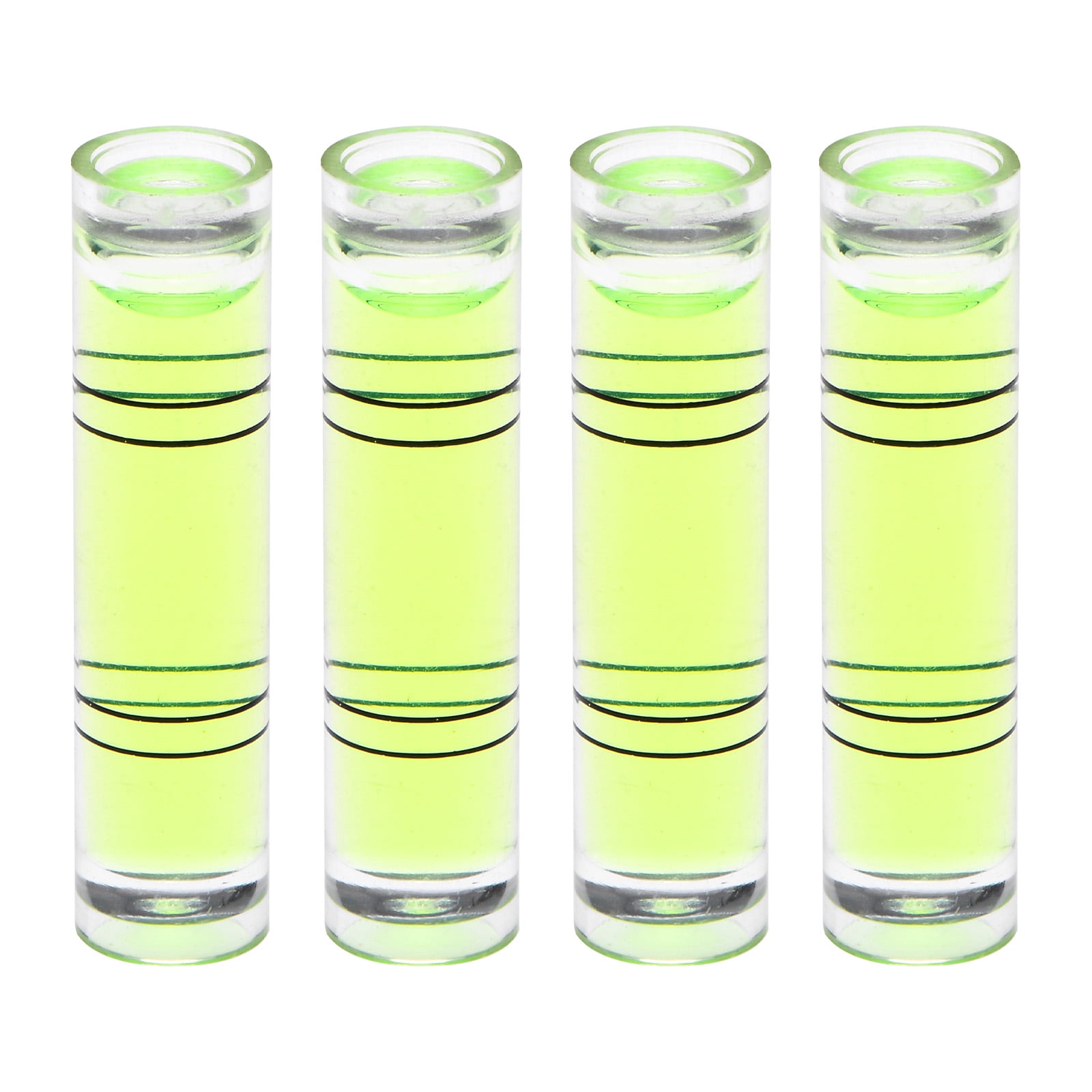 Uxcell 4 Packs Cylindrical Bubble Level 9.5x40mm Mini Bullseye Spirit ...
