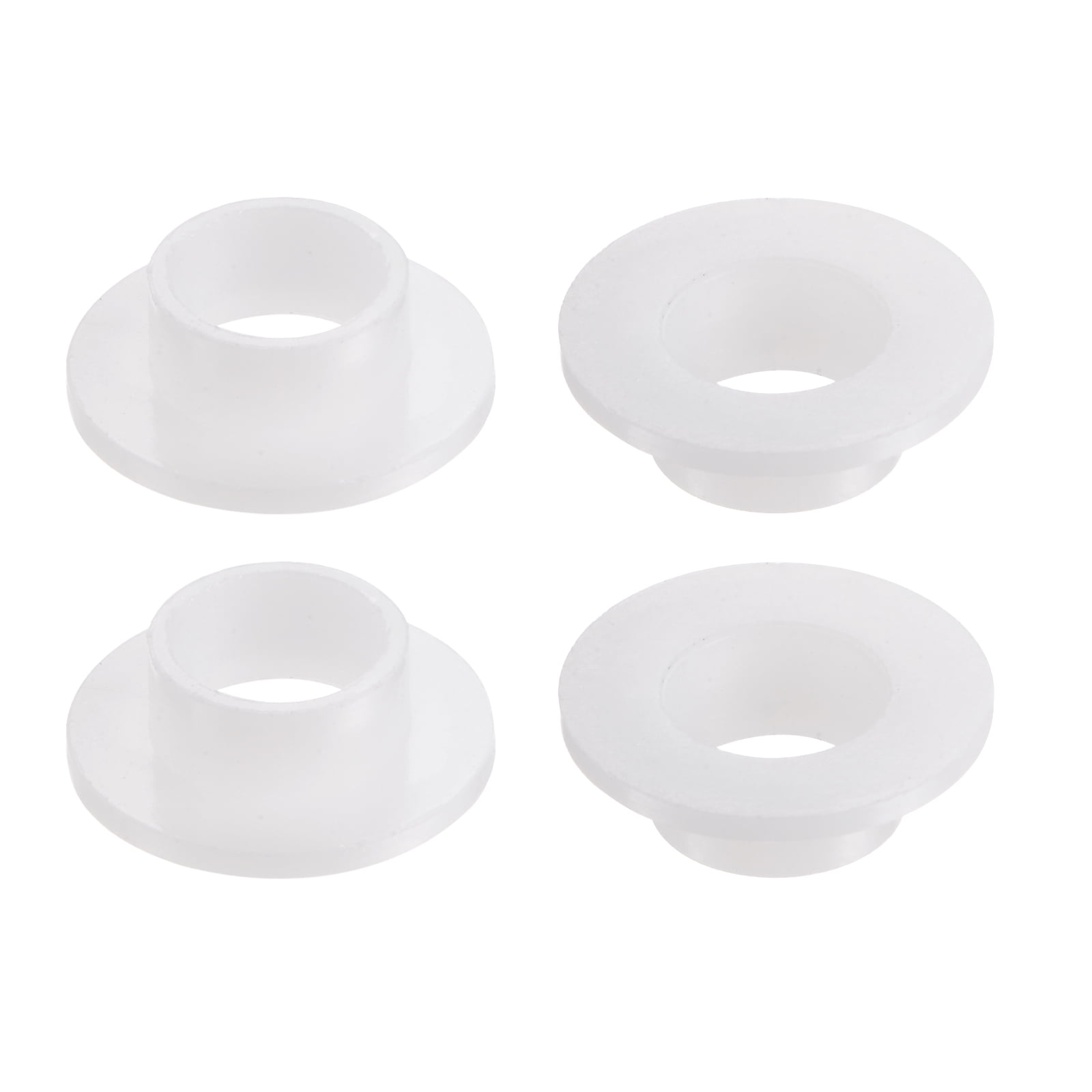 Uxcell 4 Packs Flanged Sleeve Bearings Plastic Bushings 10mm Bore x 12 ...