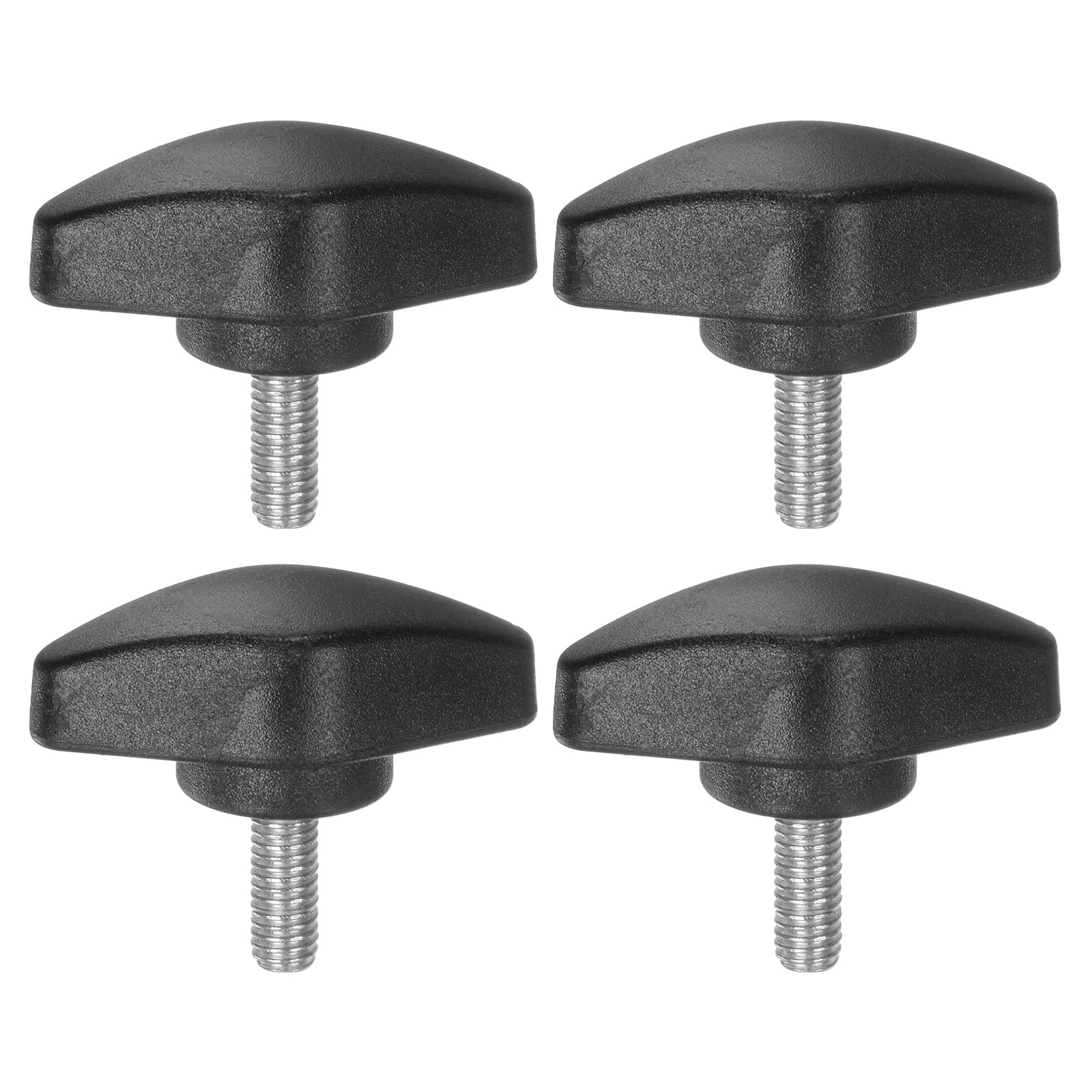 Uxcell 4 Packs M5 x 12mm Male Thread Tee Wing Knobs Thumb Screw ...