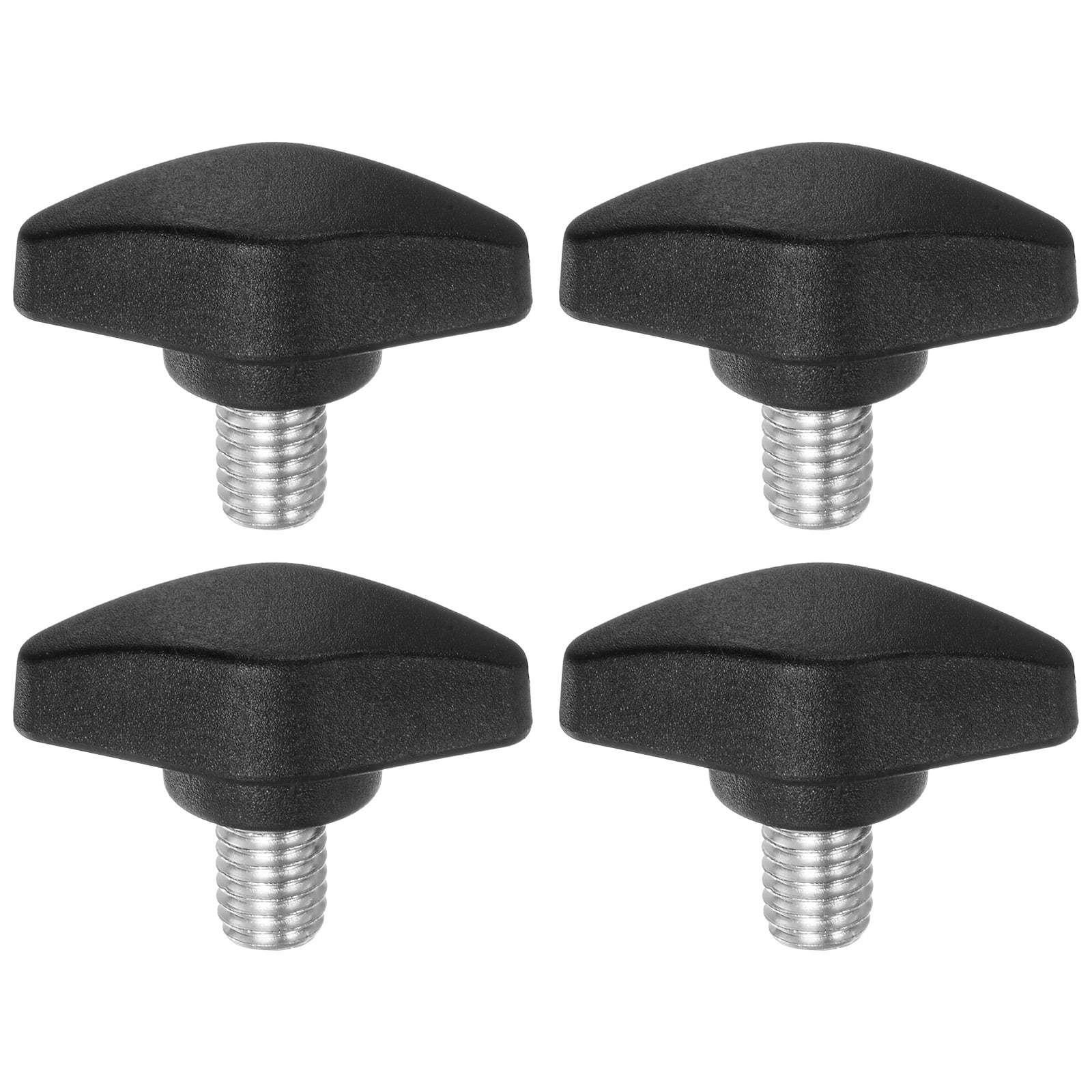 Uxcell 4 Packs M8 x 12mm Male Thread Tee Wing Knobs Thumb Screw ...