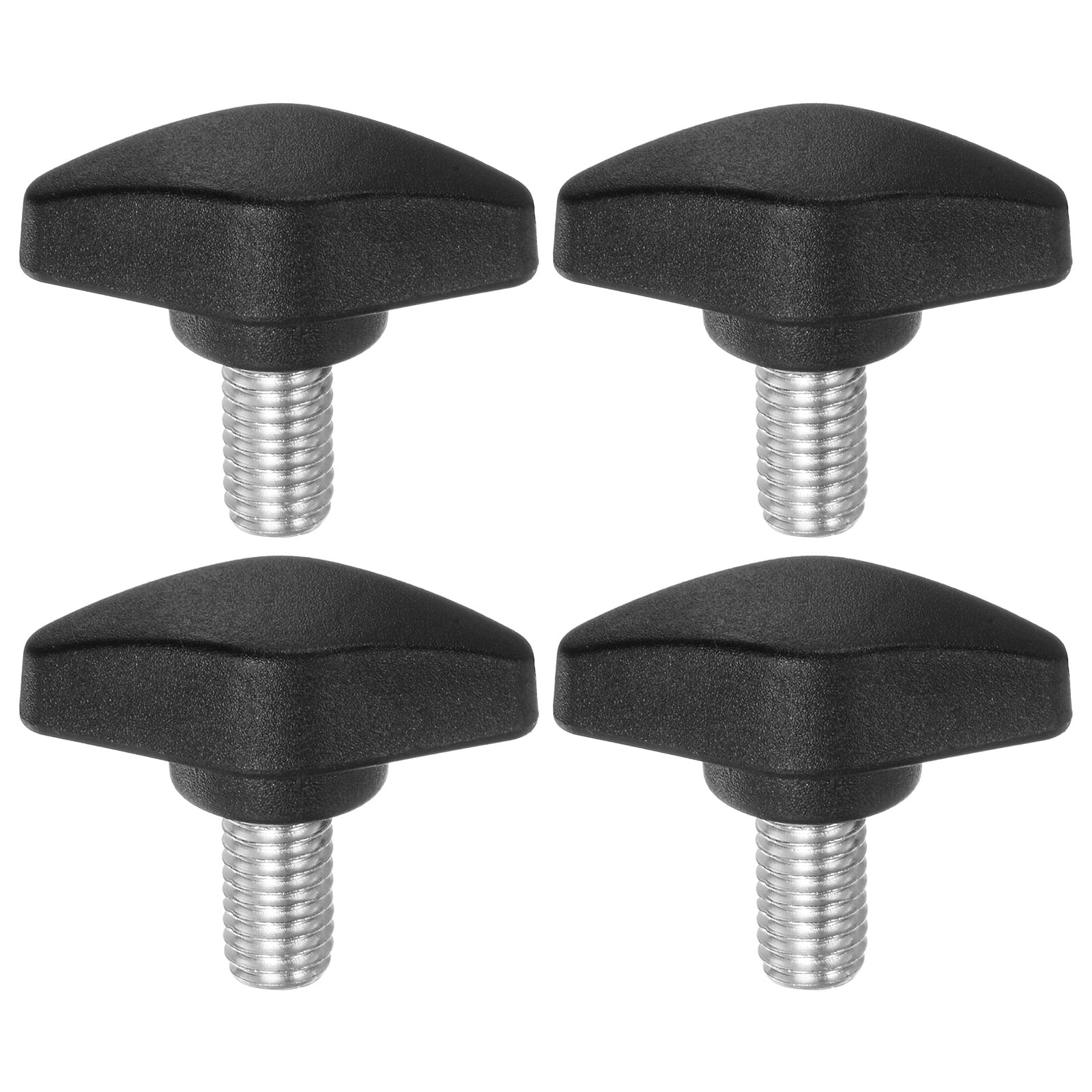 Uxcell 4 Packs M8 x 14mm Male Thread Tee Wing Knobs Thumb Screw ...
