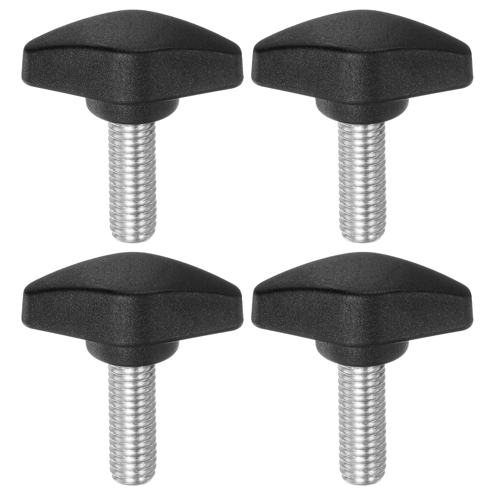 Uxcell 4 Packs M8 x 20mm Male Thread Tee Wing Knobs Thumb Screw ...