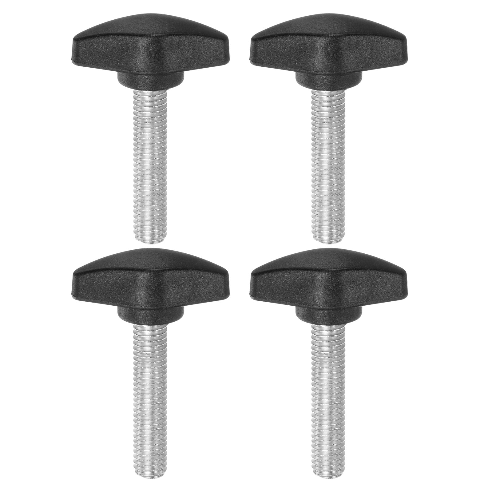 Uxcell 4 Packs M8 x 35mm Male Thread Tee Wing Knobs Thumb Screw ...