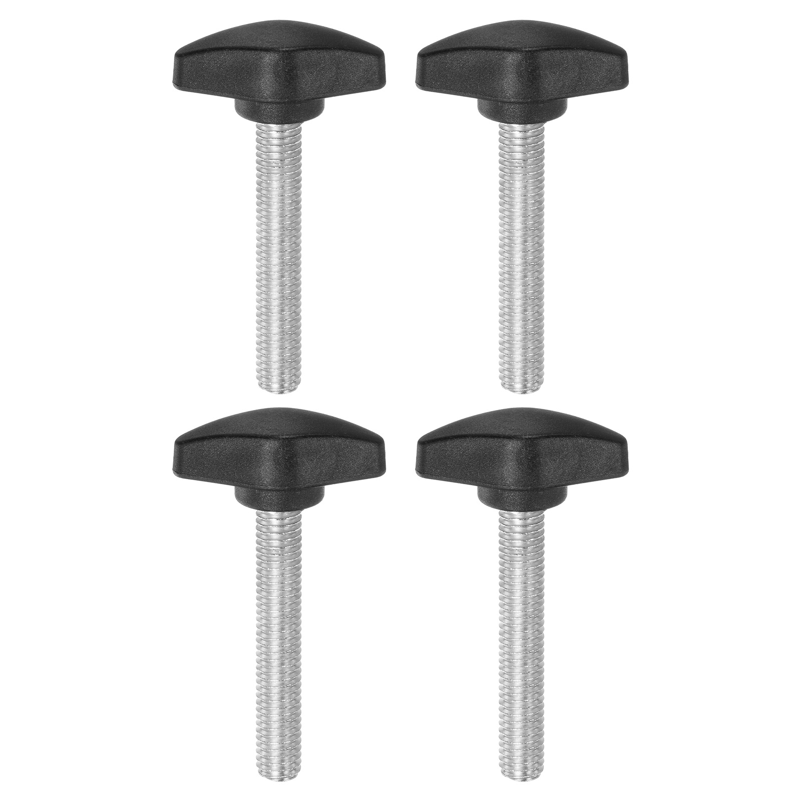 Uxcell 4 Packs M8 x 45mm Male Thread Tee Wing Knobs Thumb Screw ...