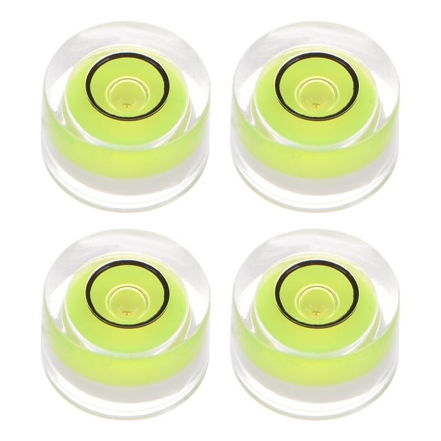 Uxcell 4 Packs Round Bubble Level 10x6mm Mini Circular Bullseye Spirit ...