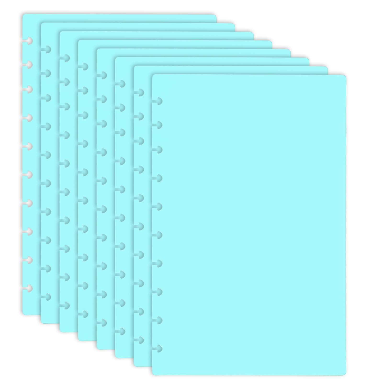 Uxcell 4 Pair Discbound Notebook Cover, 7.24" x 9.51" Medium Size PP ...