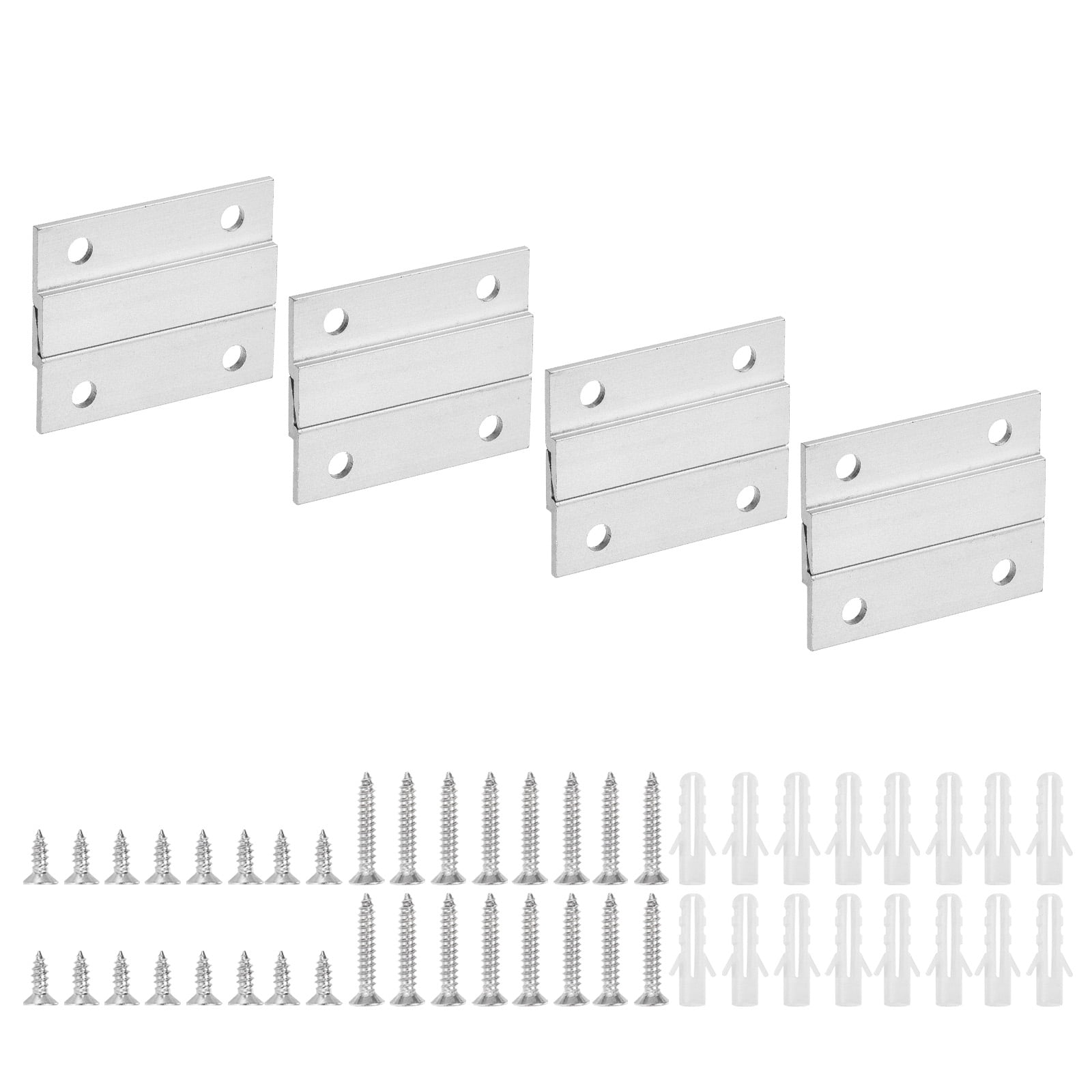 Uxcell 4 Pair French Cleat Picture Hanger, 2 Inch Aluminum Z Hanger ...