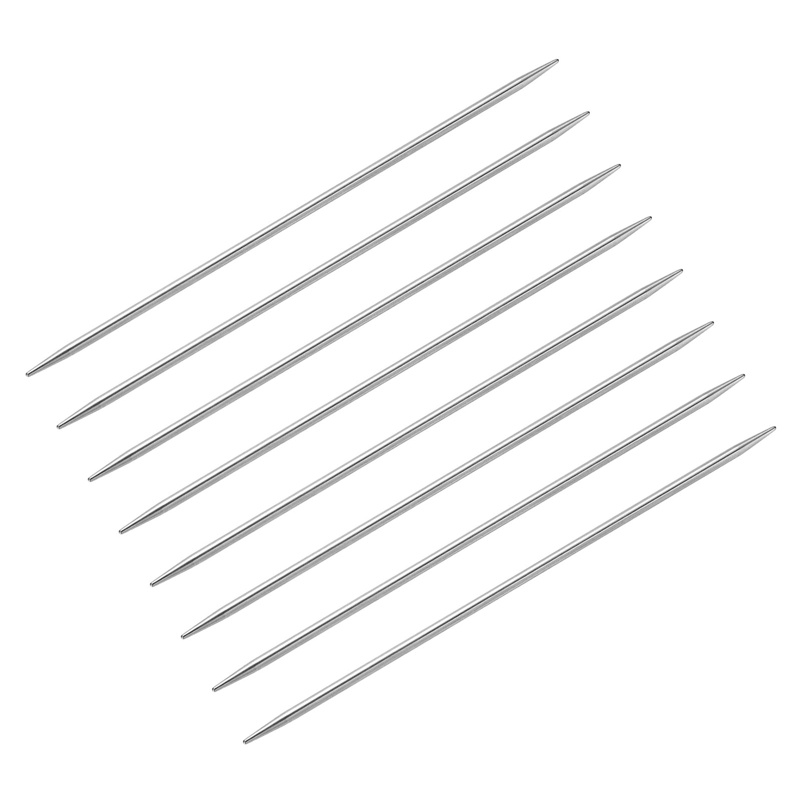 Uxcell 4 Pairs 4.8mm Double Pointed Knitting Sweater Needle Set, 9.84 ...