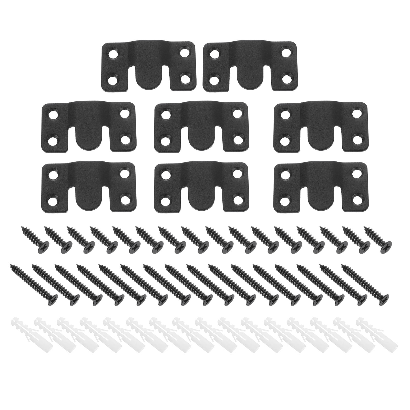 Uxcell 4 Pairs Flush Mount Bracket, 54 x 30mm Heavy Duty Picture Hanger ...