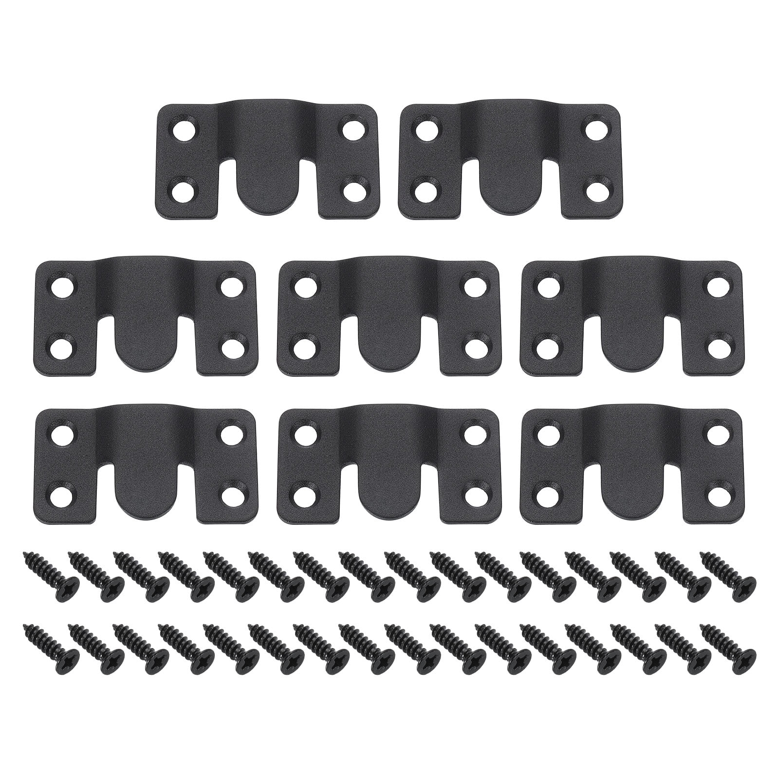 Uxcell 4 Pairs Flush Mount Bracket, 54 x 30mm Heavy Duty Picture Hanger ...