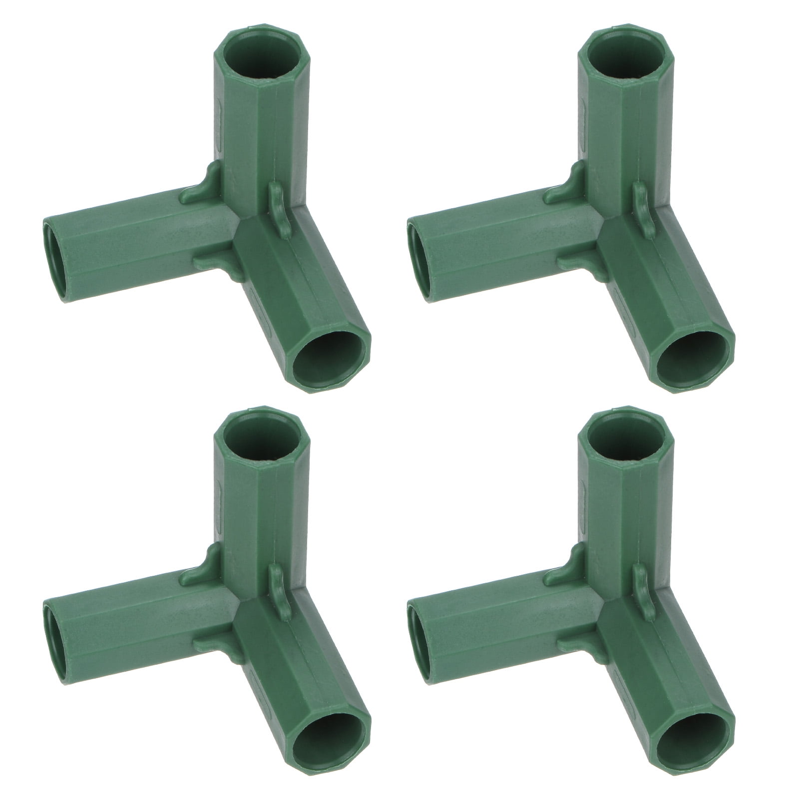 Uxcell 4 Pcs 16mm Greenhouse Frame Building Connectors, 3 Way Right ...