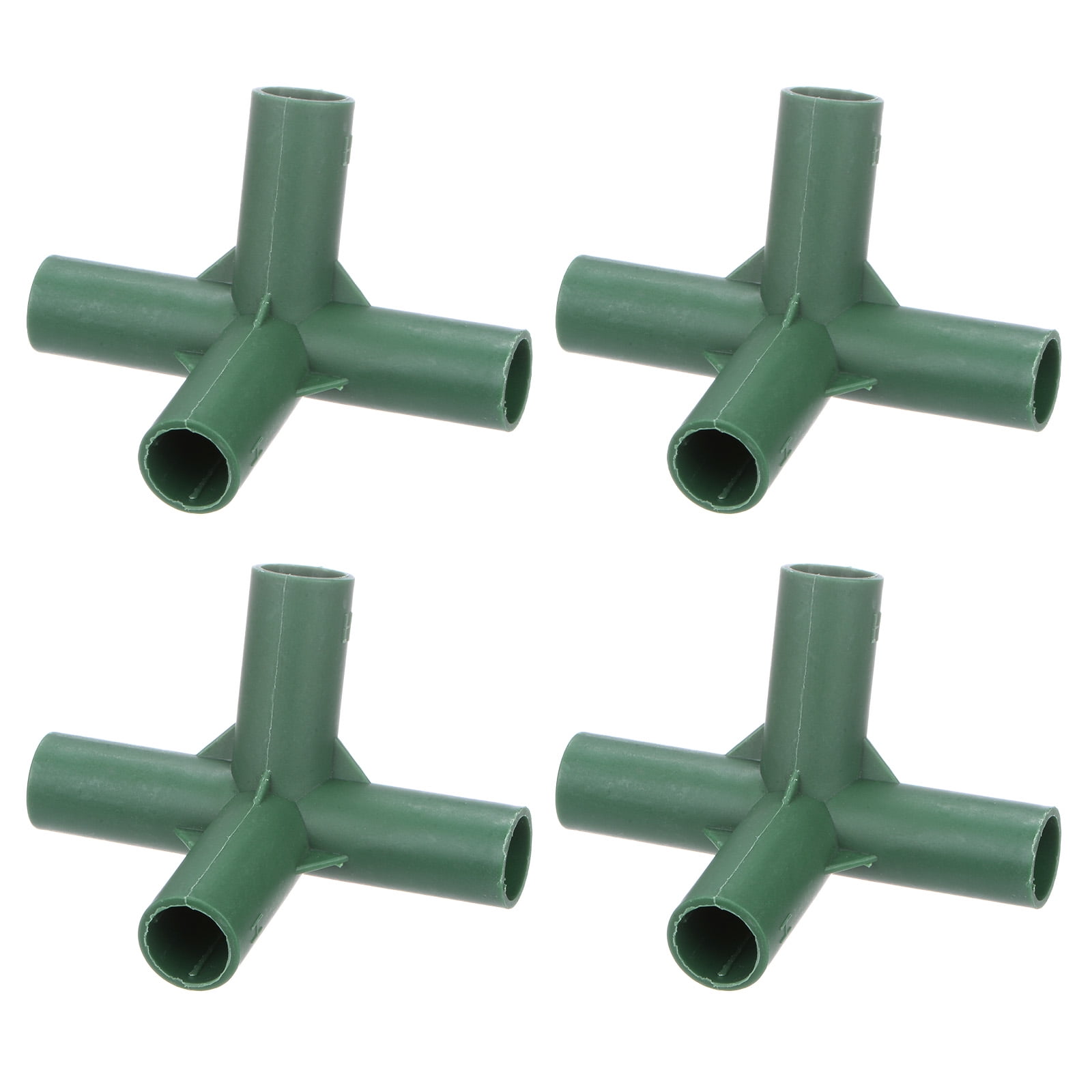 Uxcell 4 Pcs 16mm Greenhouse Frame Building Connectors, 4 Way Obtuse ...